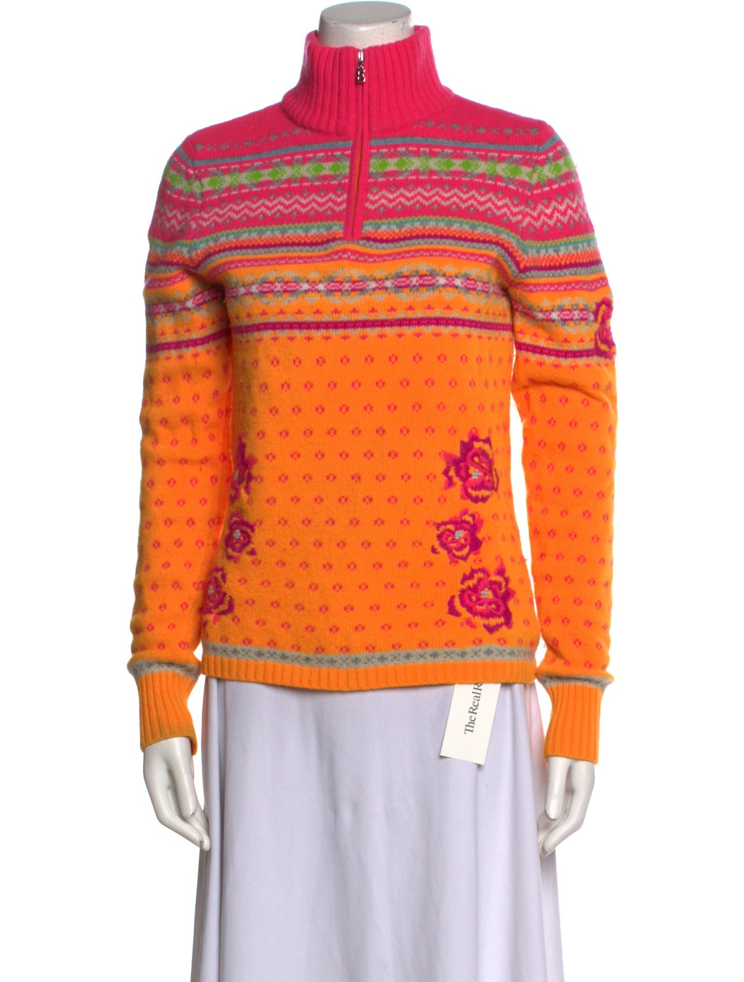 Bogner Wool Striped Sweater - Orange Knitwear, Clothing - WB146336 ...