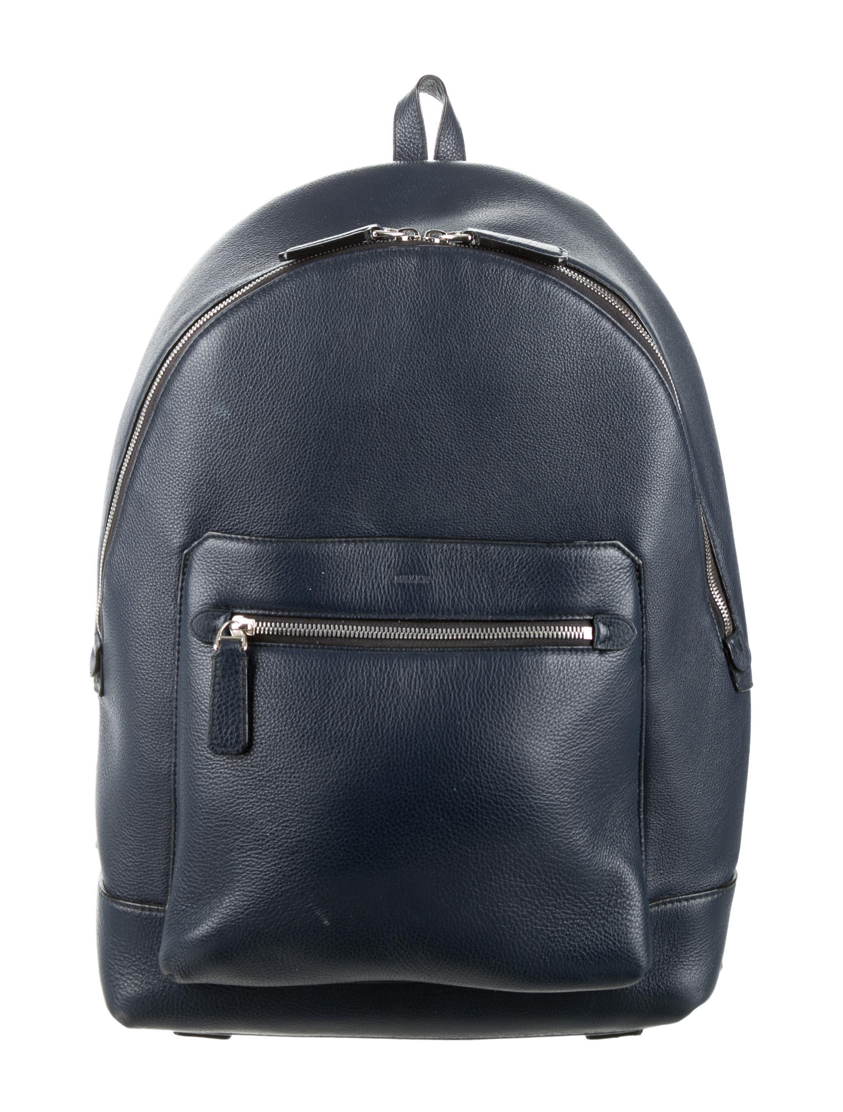 Bally Grained Leather Backpack - Bags - WB221669 | The RealReal