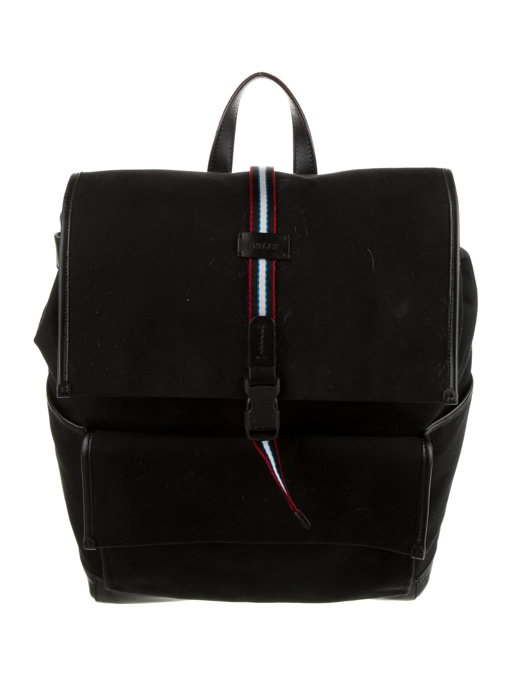 Bally Pebbled Leather Backpack w/ Tags - Black Backpacks, Bags ...
