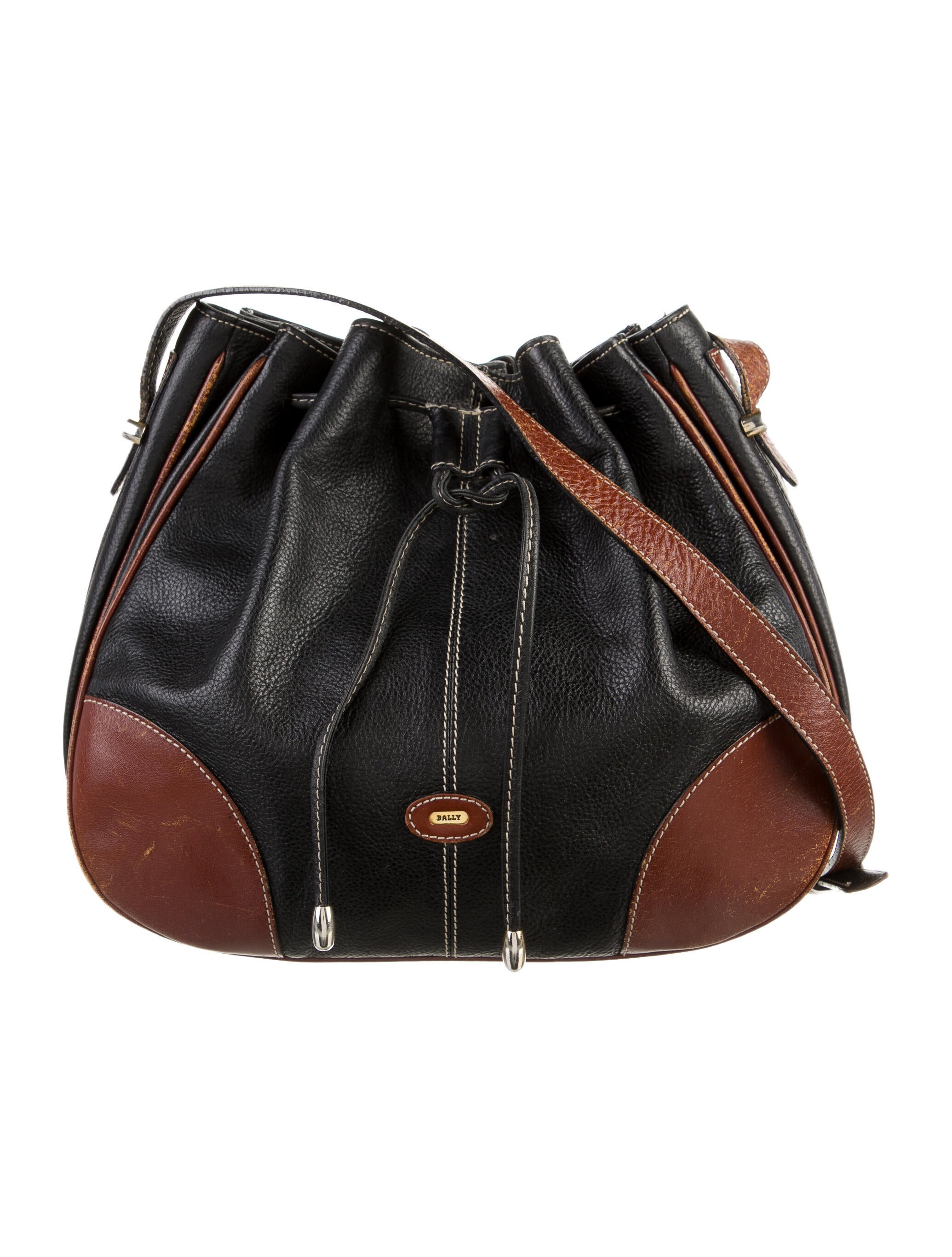 Bally Leather Chain-Link Crossbody Bag - Brown Crossbody Bags, Handbags ...