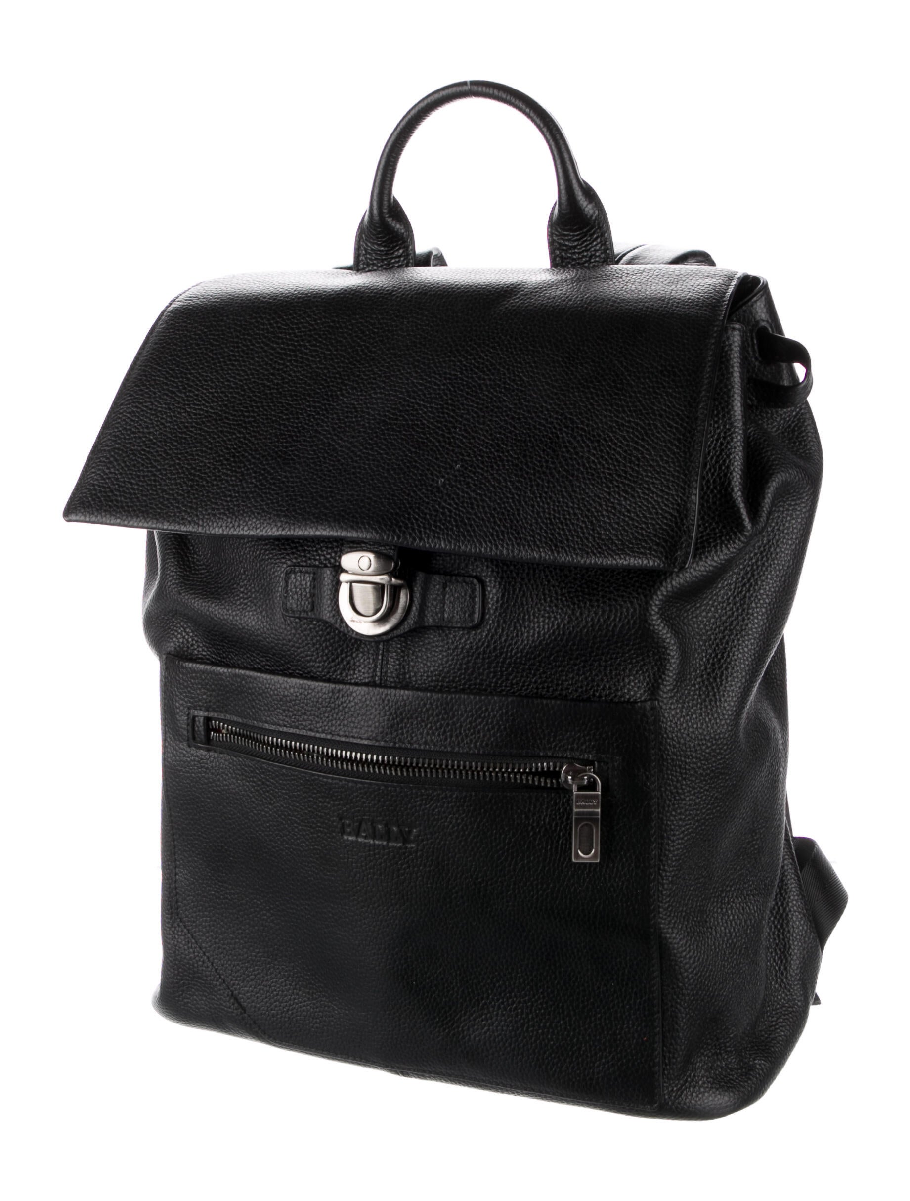 Salvatore Ferragamo Leather Backpack - Black Backpacks, Handbags ...