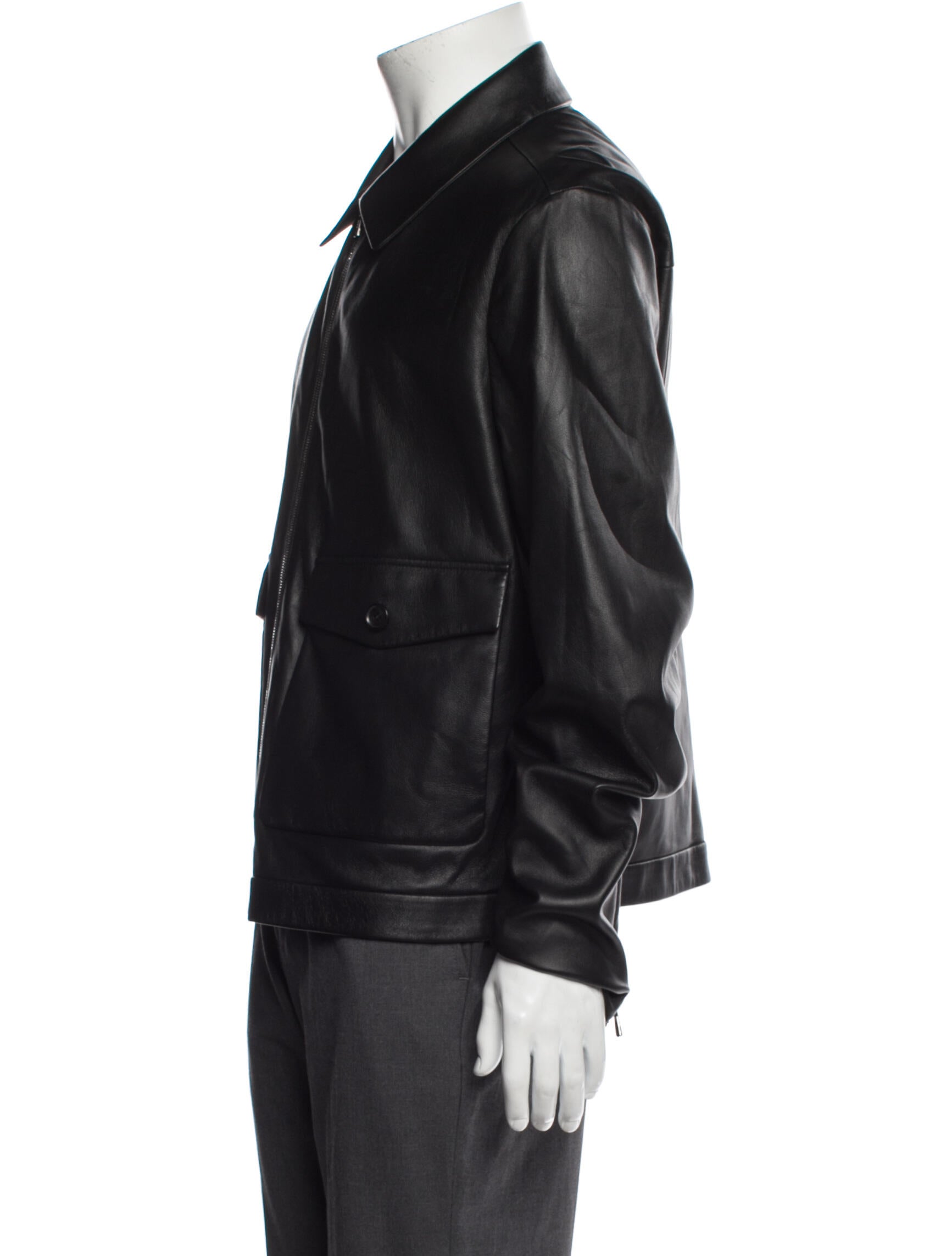 Bally Lamb Leather Trucker Jacket - Black Outerwear, Clothing ...