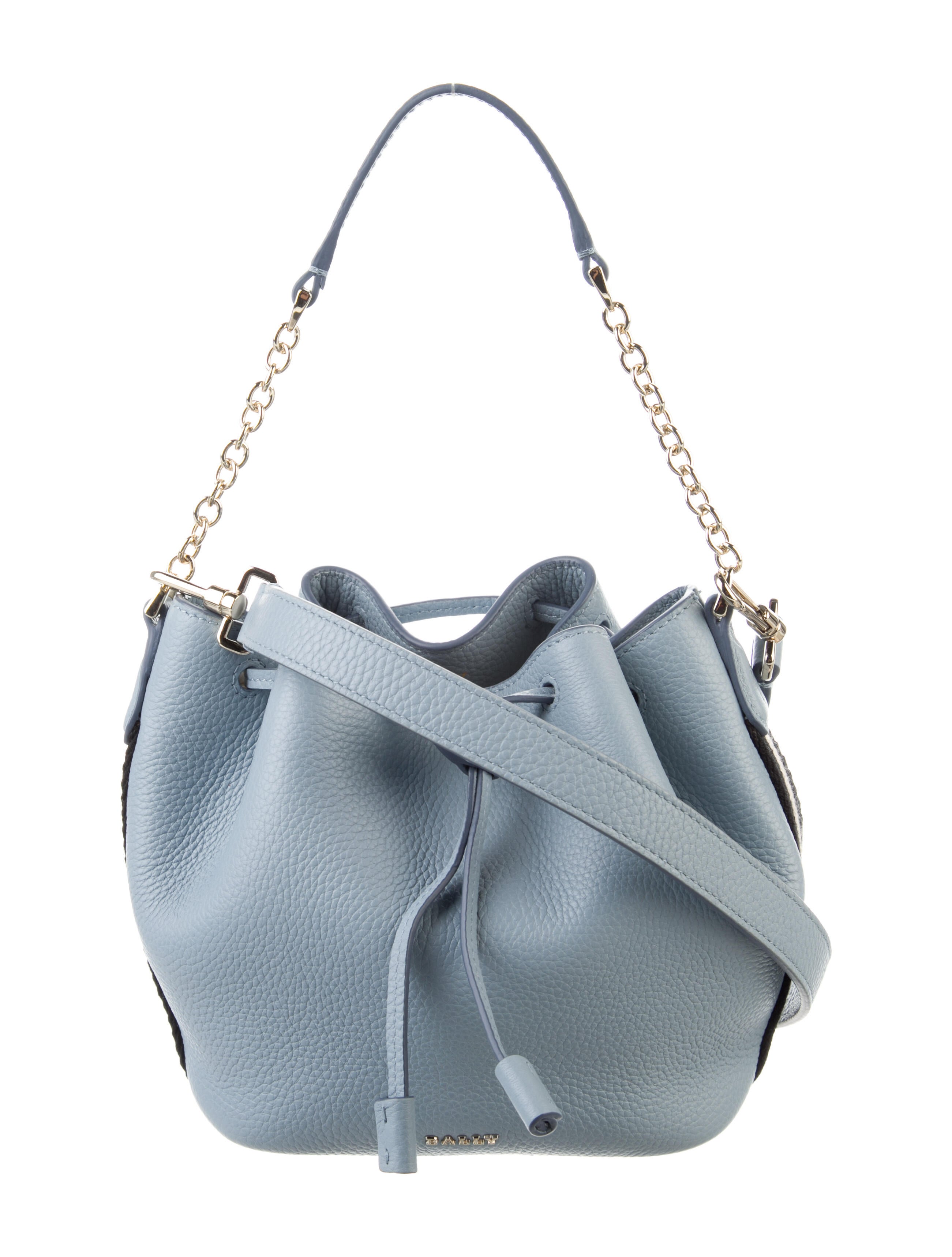 Bally Grained Leather Mini Bag - Blue Mini Bags, Handbags - WB254826 ...