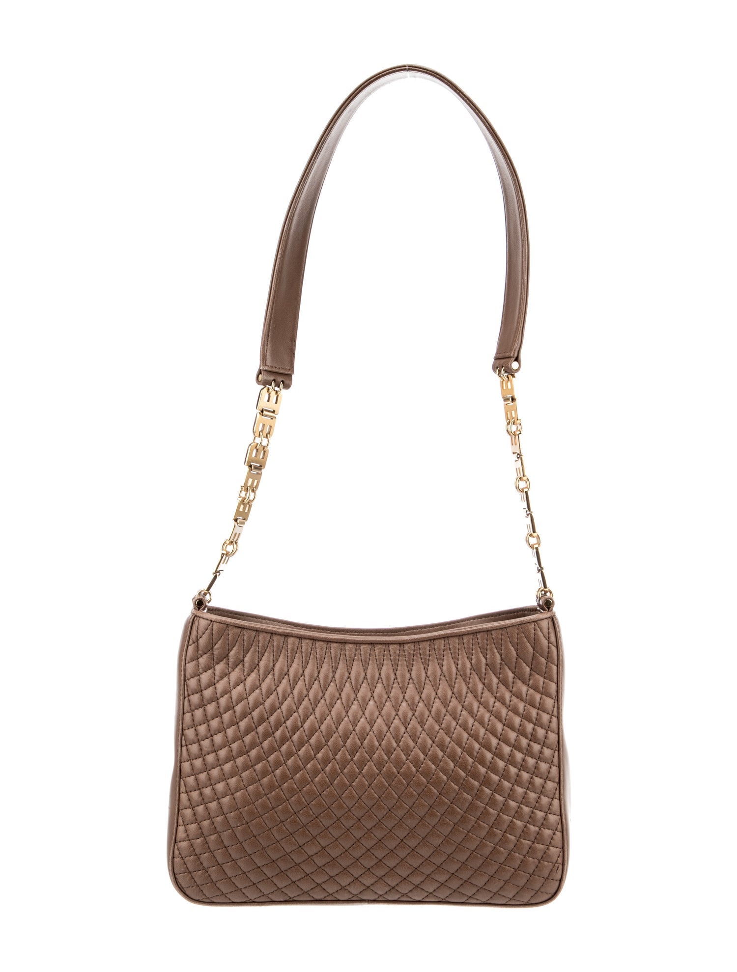 Bally Quilted Leather Shoulder Bag - Brown Shoulder Bags, Handbags ...