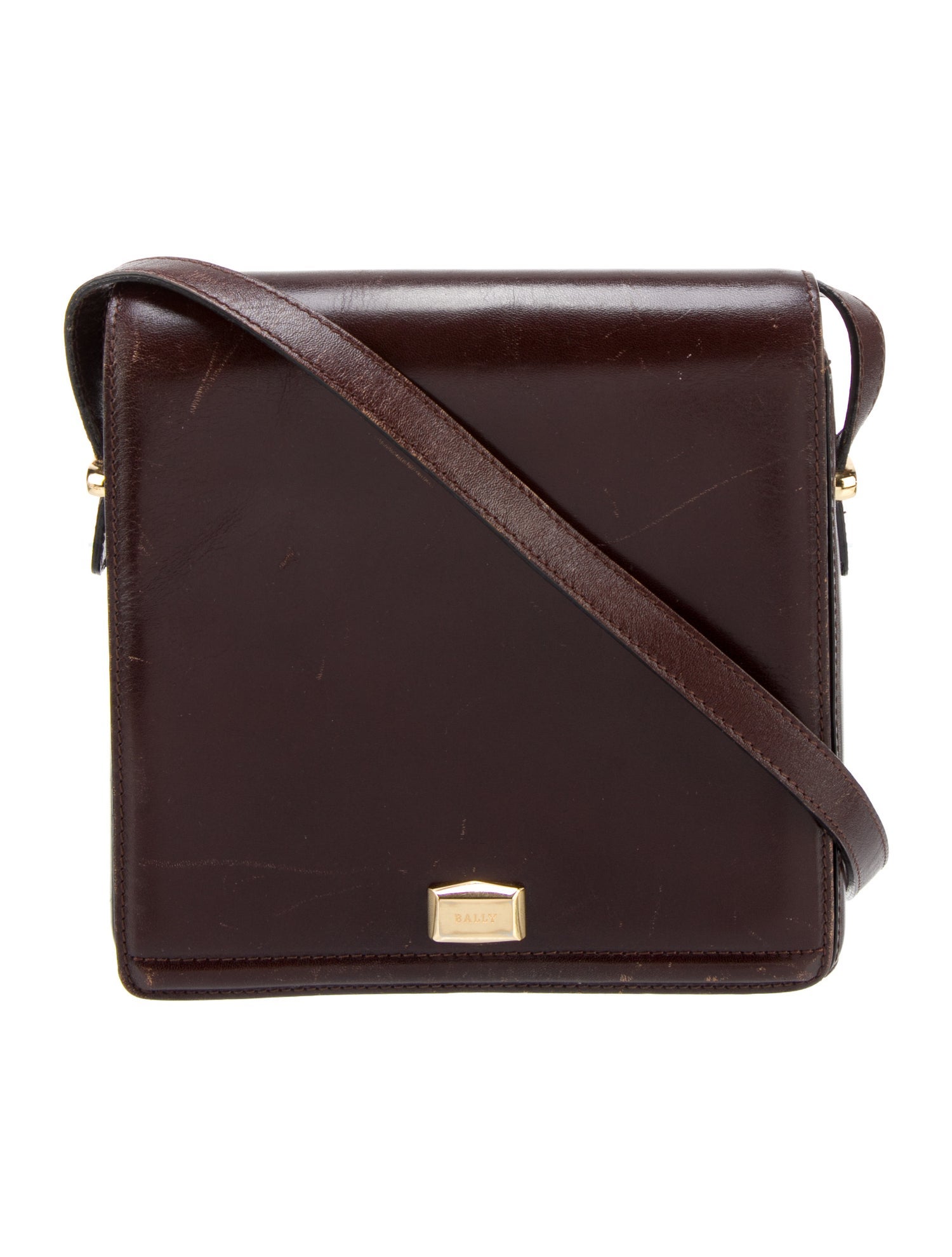 Bally Leather Crossbody Bag - Brown Crossbody Bags, Handbags - WB262384 ...