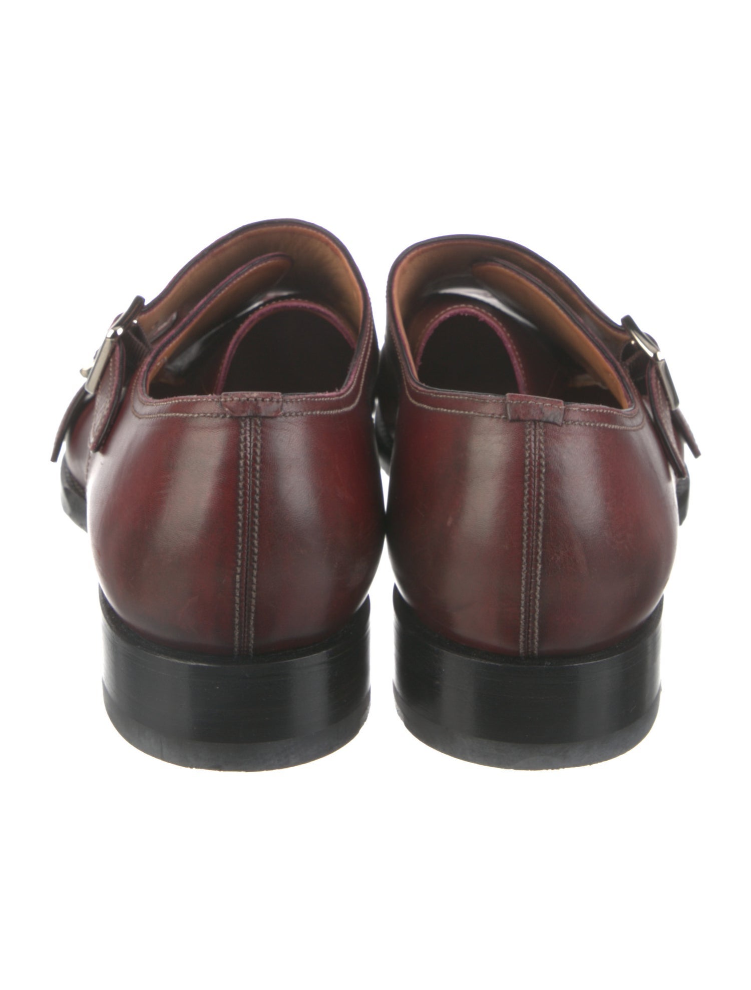 Bally Leather Monk Straps - Brown Monk Straps, Shoes - WB262411 | The ...