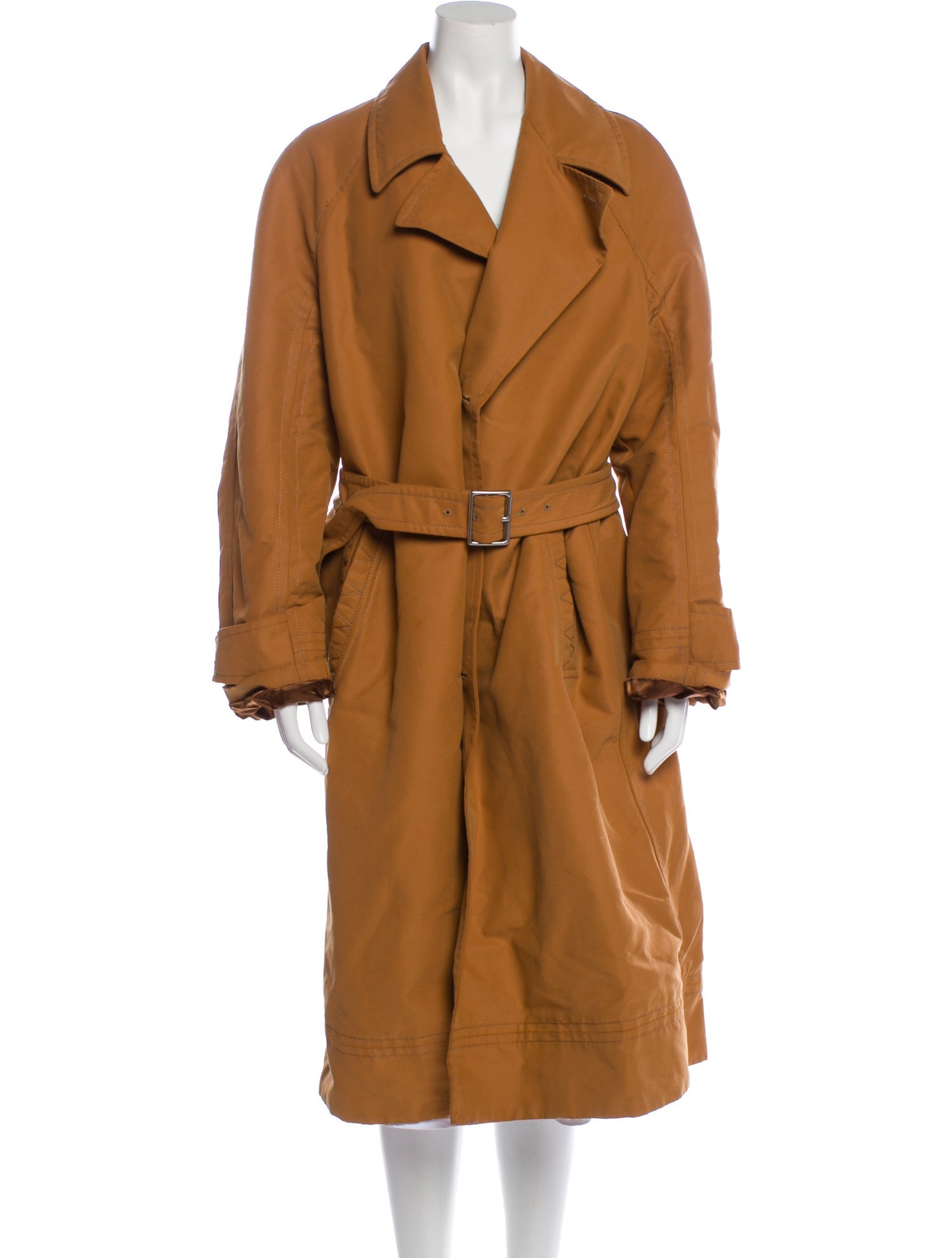 Stefanel Trench Coat - Brown Coats, Clothing - WSTFL20462 | The RealReal