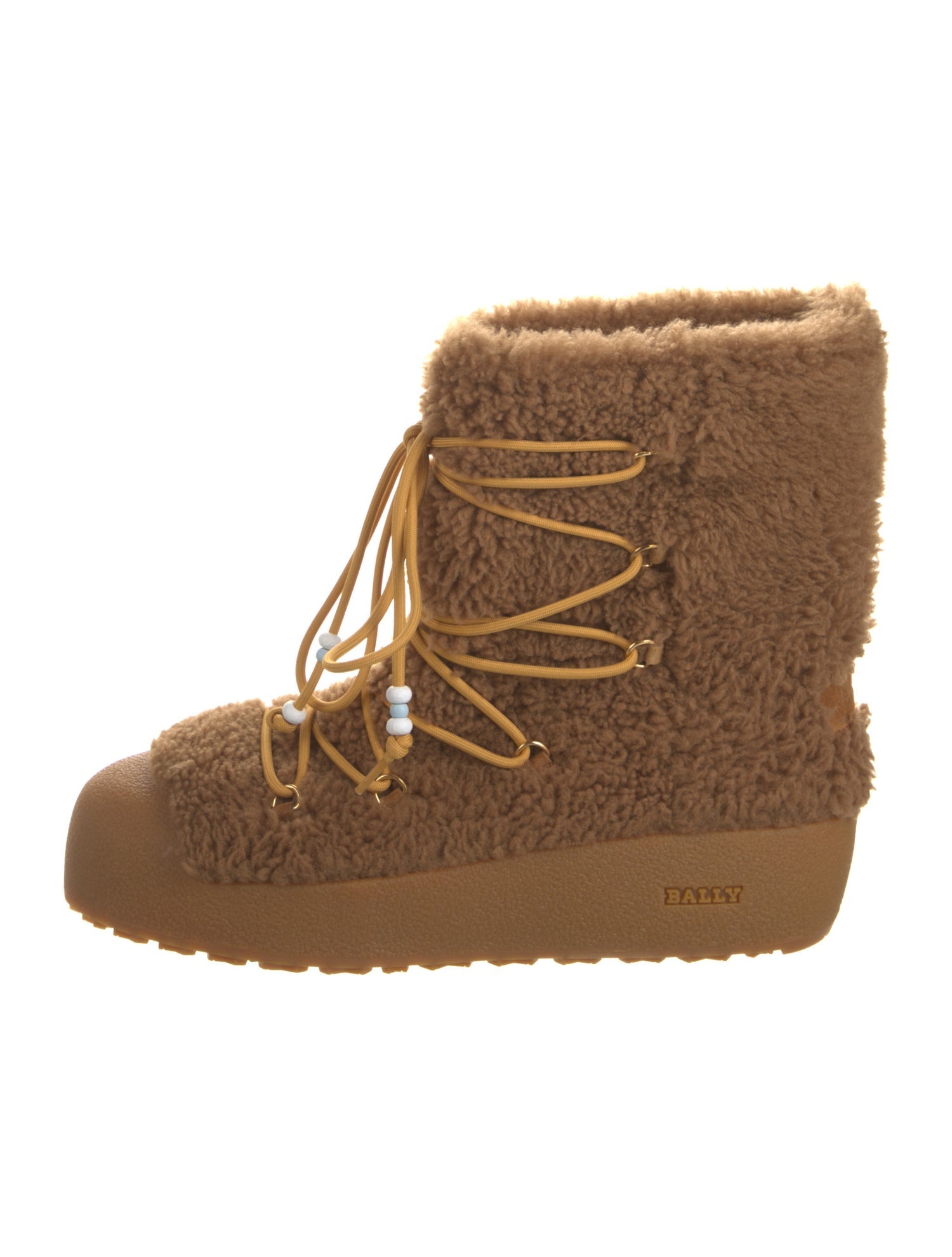 Bally Shearling Lace-Up Boots w/ Tags - Brown Boots, Shoes - WB266751 ...