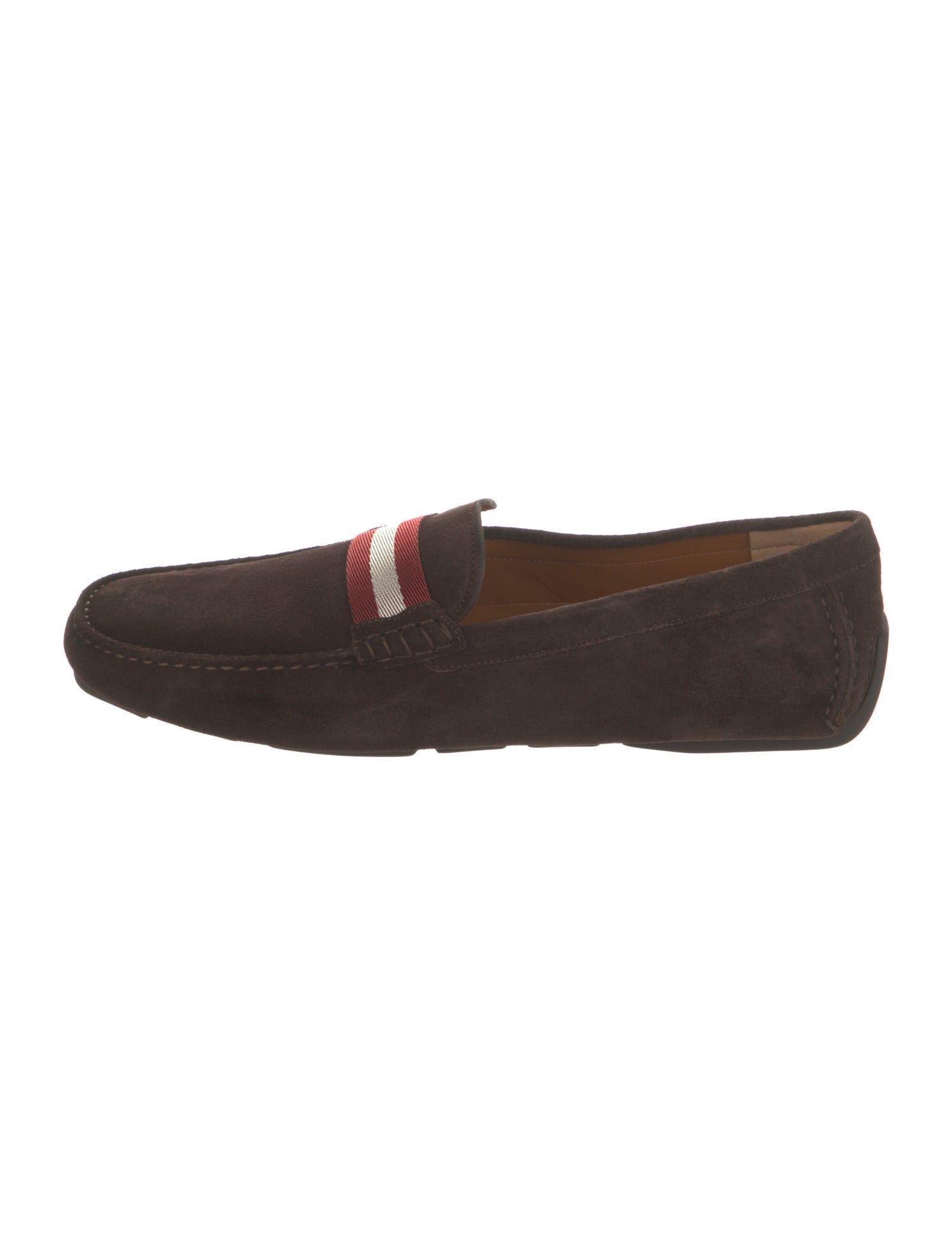 Bally Suede Colorblock Pattern Drivers - Brown Loafers, Shoes ...