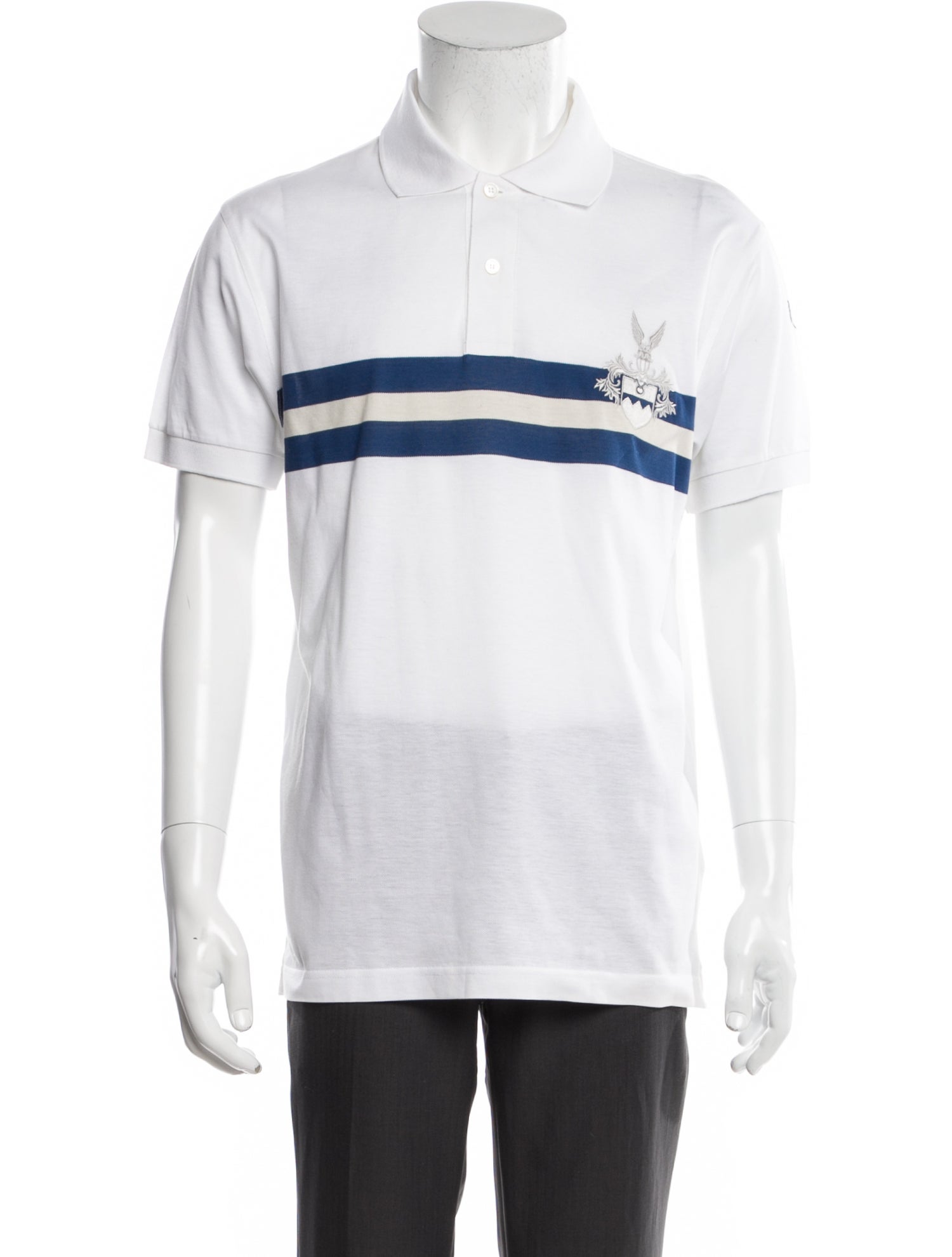 Bally Graphic Print Collar Polo Shirt - White Polos, Clothing ...