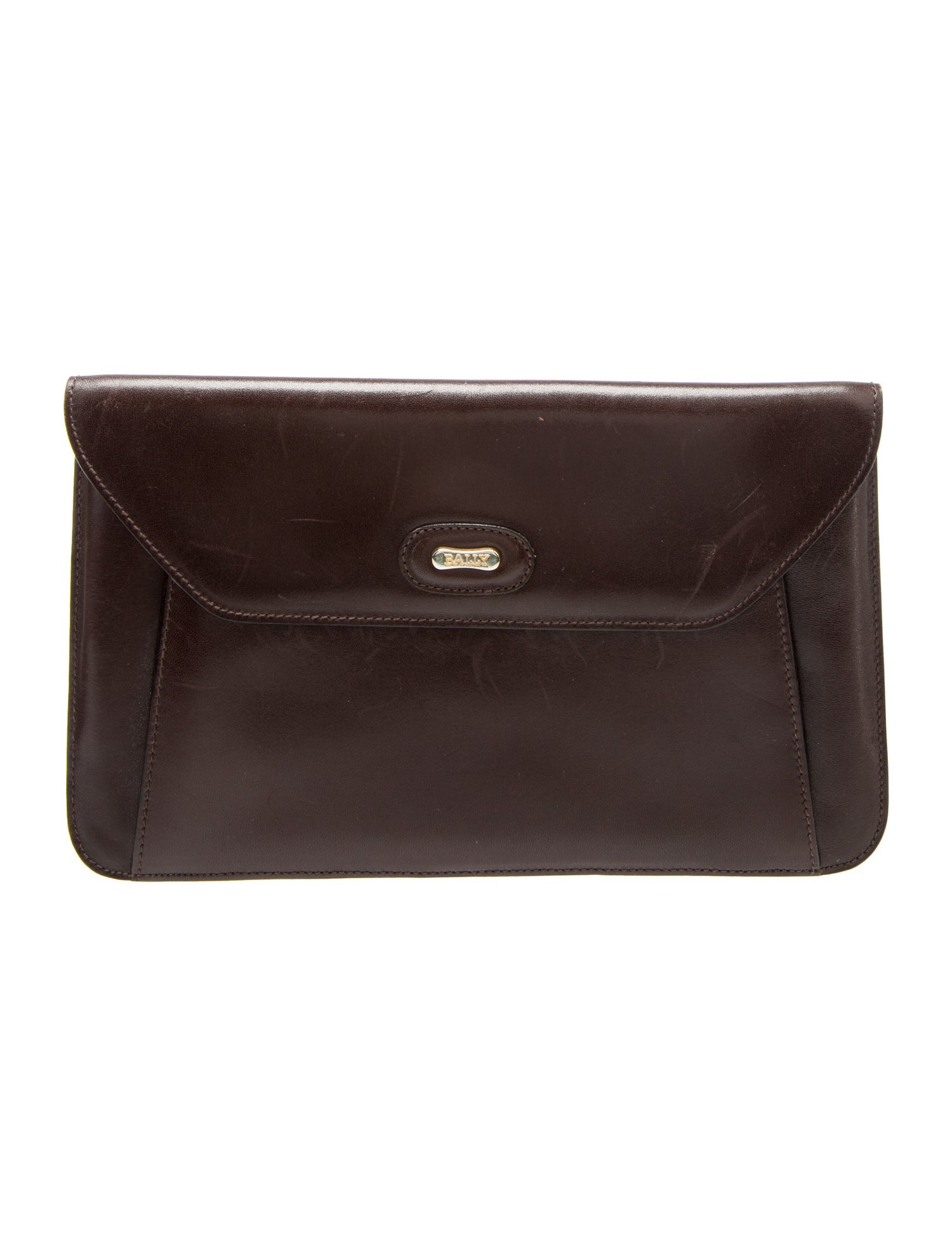 Bally Leather Shoulder Bag - Brown Clutches, Handbags - WB271635 | The ...