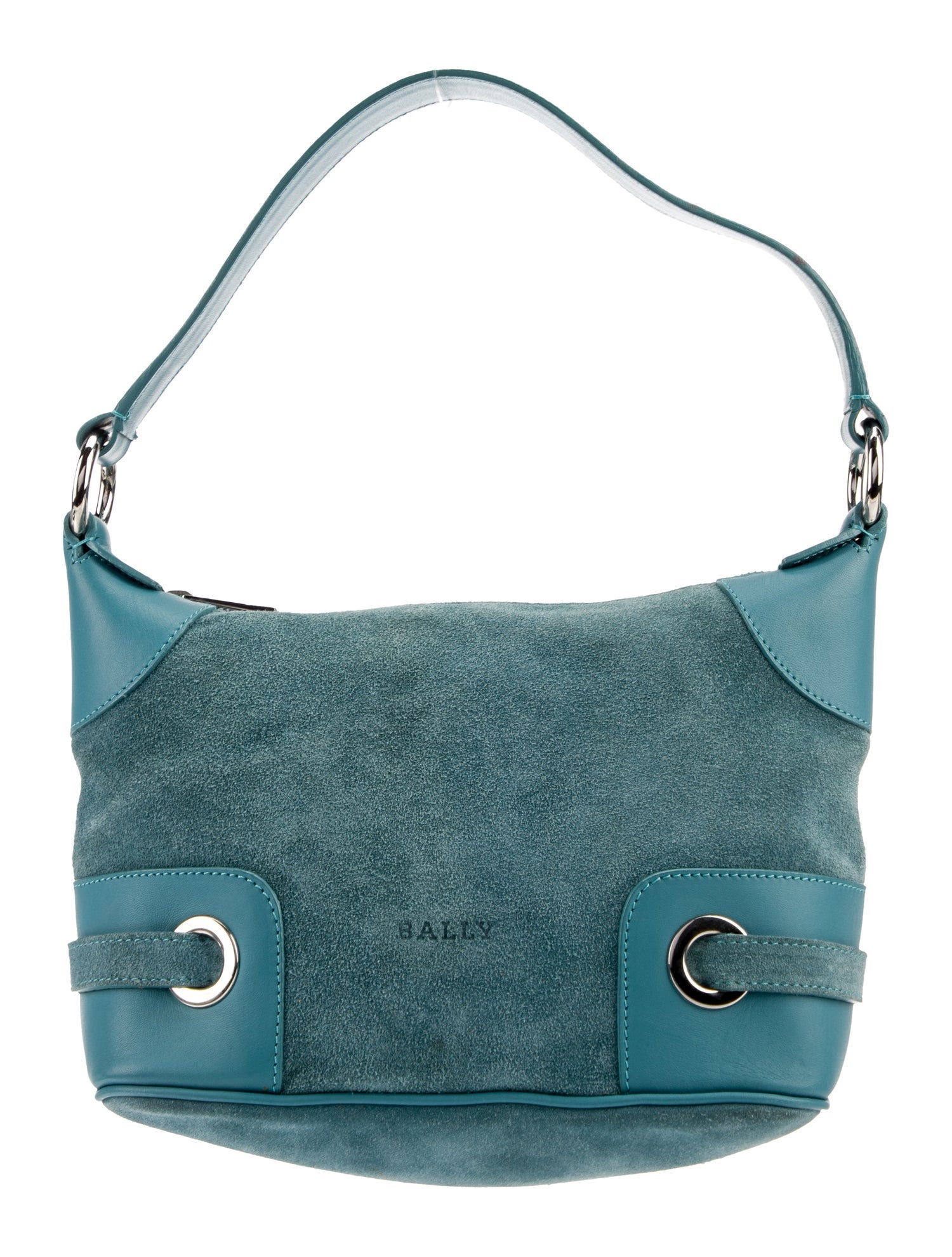Bally Suede Shoulder Bag - Blue Shoulder Bags, Handbags - WB271844 ...