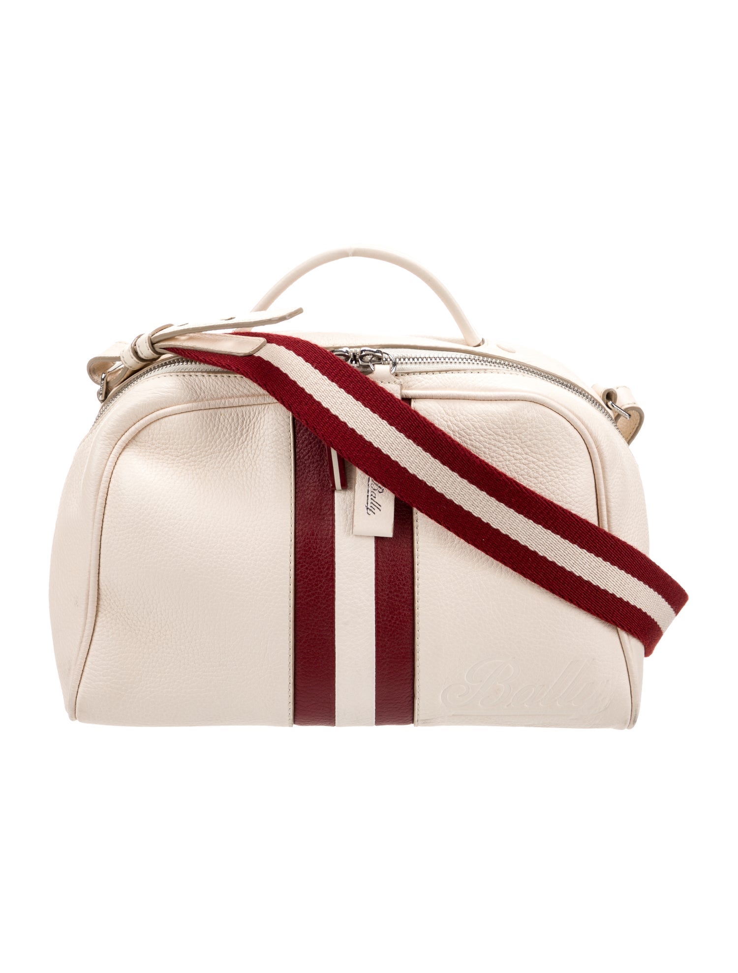 Bally Leather Top Handle Bag - Neutrals Handle Bags, Handbags ...