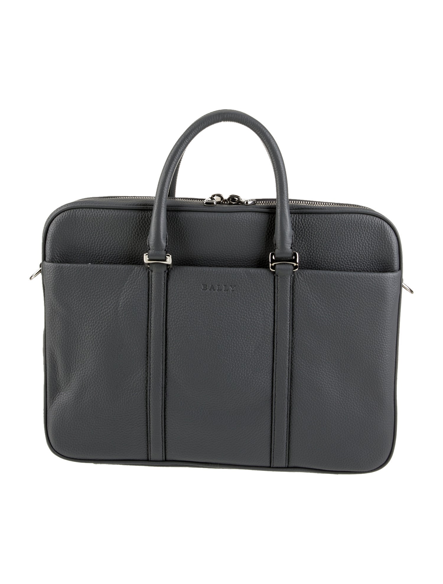 Bally Leather Briefcase w/ Tags - Grey Other, Bags - WB274607 | The ...