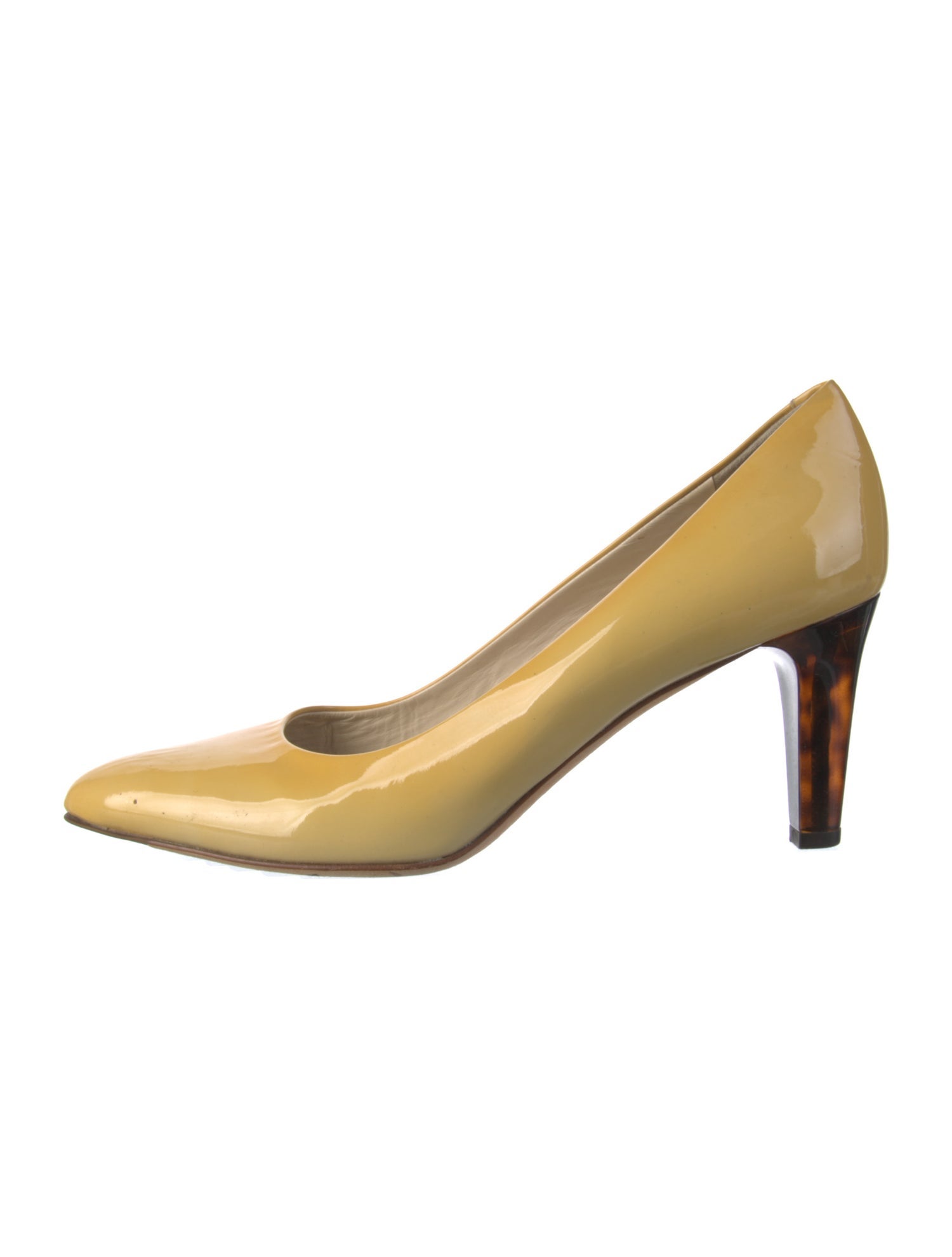 Bally Patent Leather Pumps - Yellow Pumps, Shoes - WB274857 | The RealReal