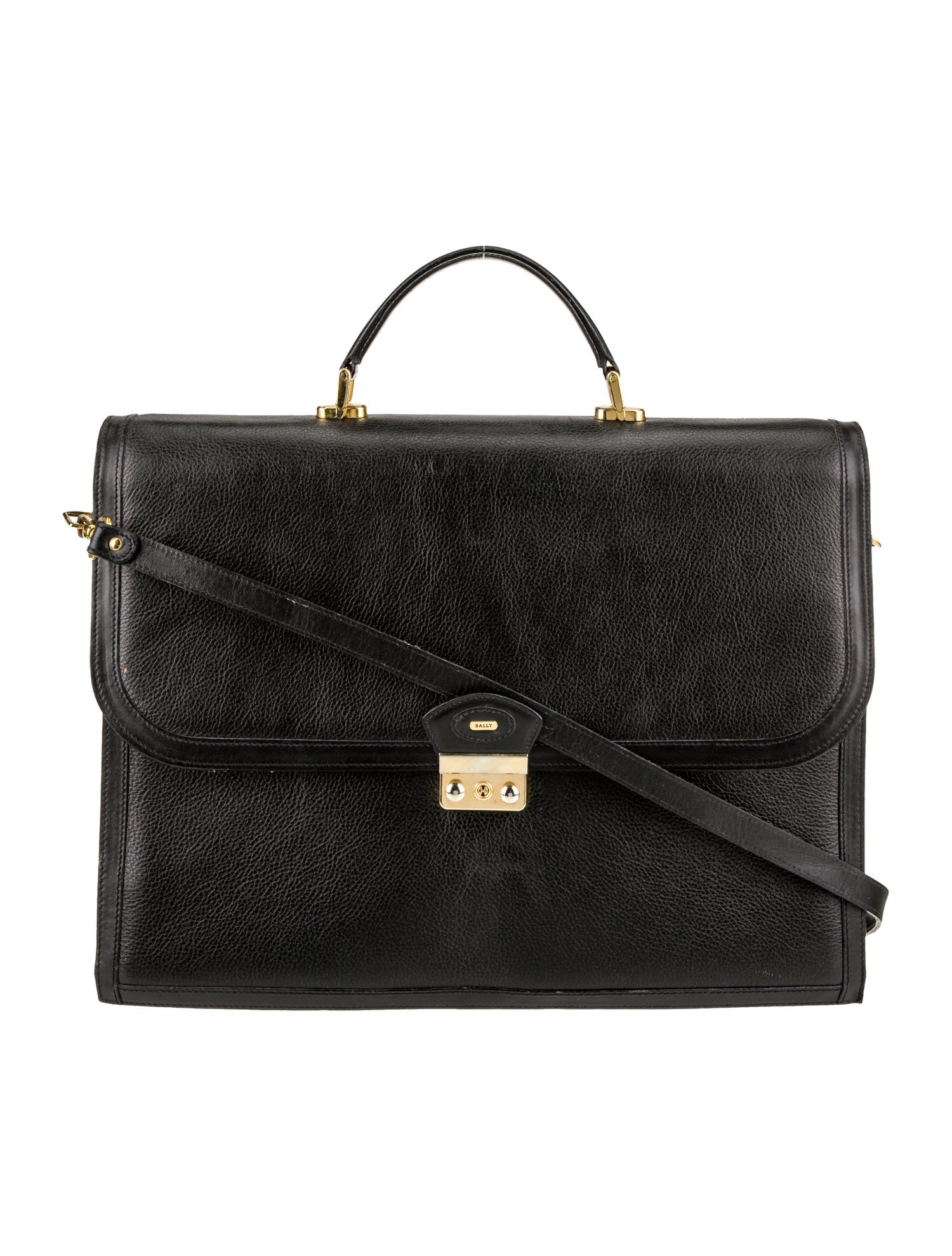 Bally Leather Briefcase - Black Briefcases, Bags - WB275413 | The RealReal