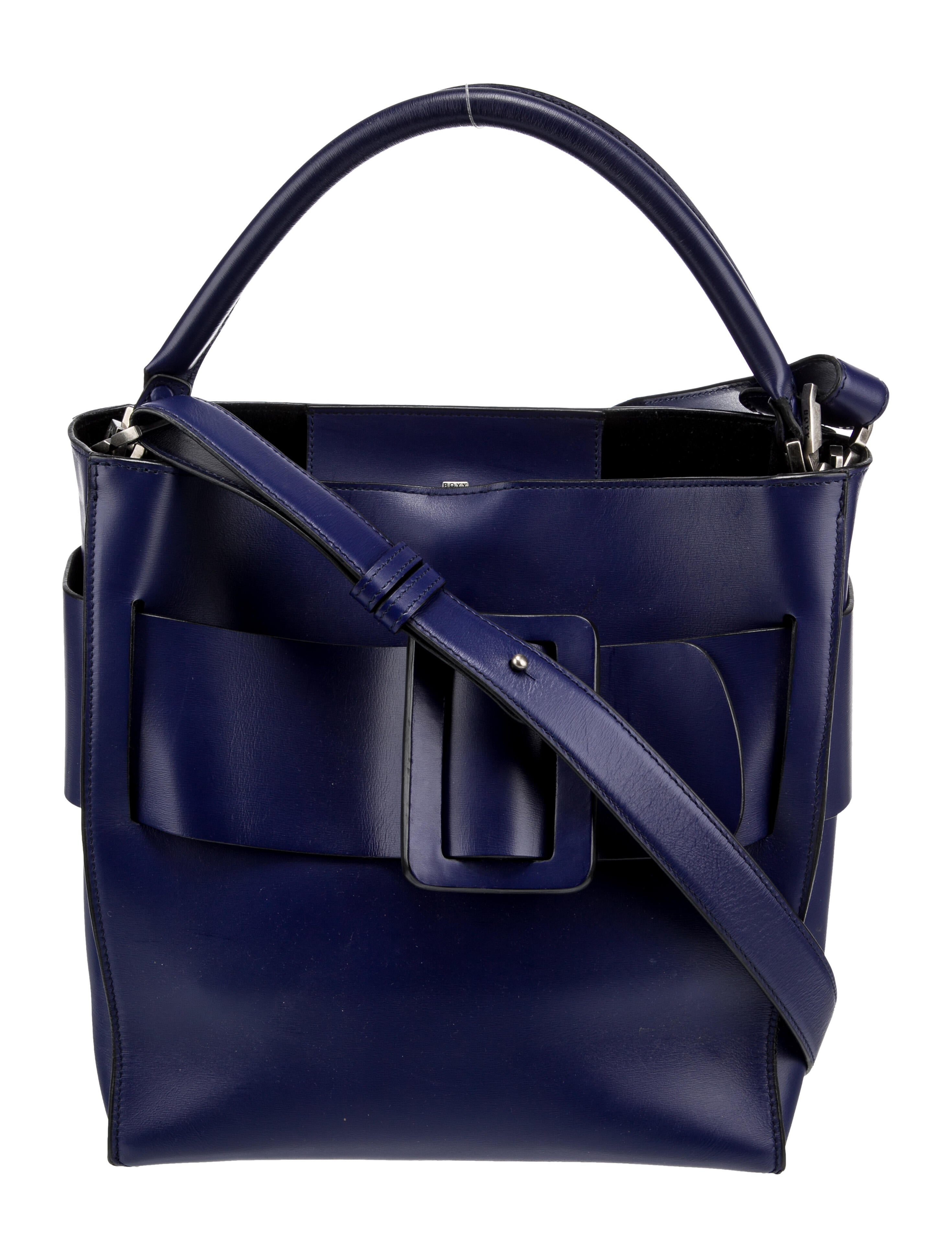 Boyy Leather Crossbody Bag - Blue Crossbody Bags, Handbags - WB621366 ...