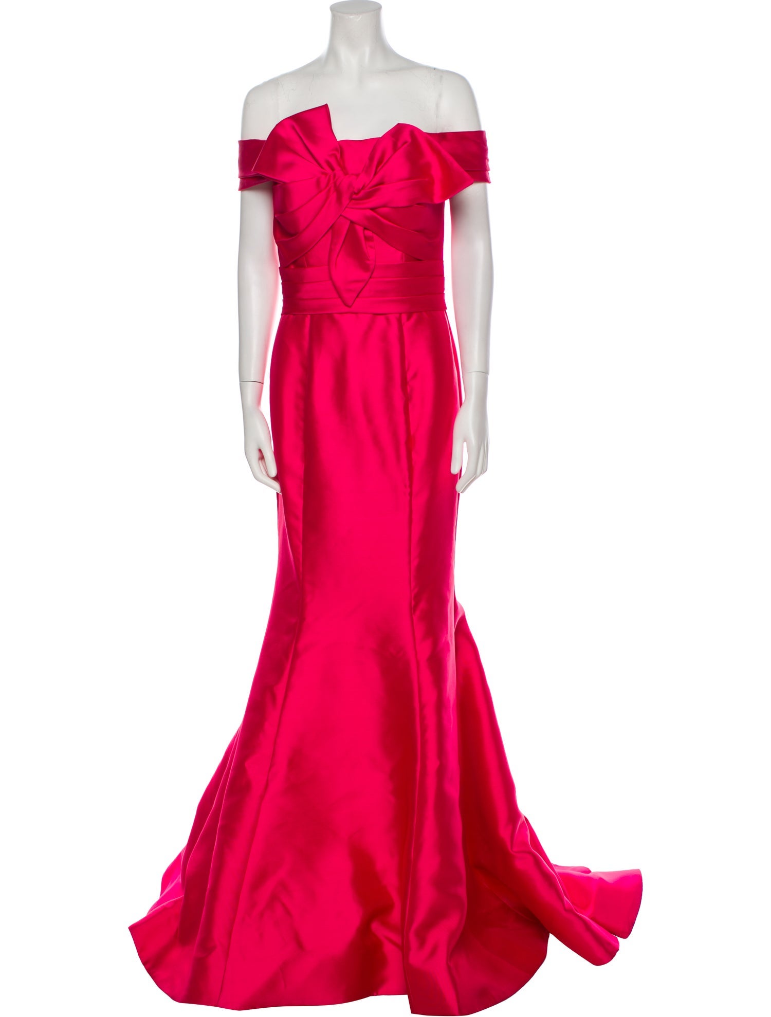 Basix Black Label Off-The-Shoulder Long Dress - Pink Dresses, Clothing ...