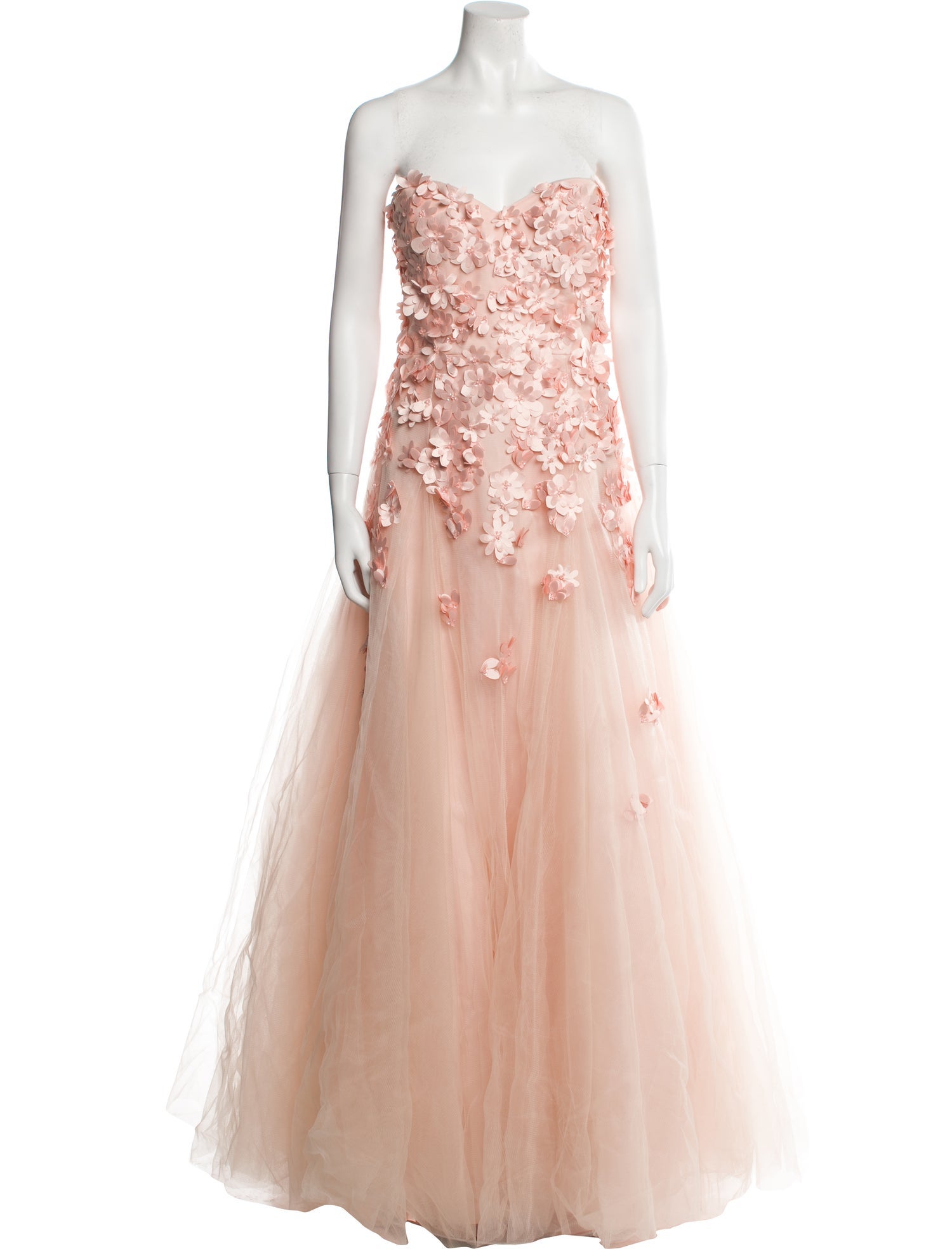 Basix Black Label Strapless Long Dress w/ Tags - Pink Dresses, Clothing ...