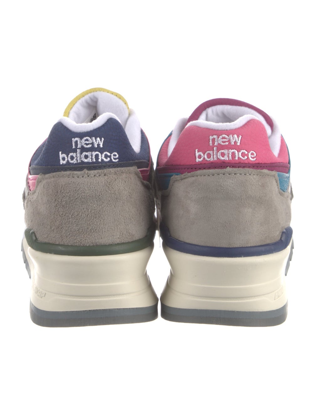 Aimé Leon Dore x New Balance Suede Colorblock Pattern Sneakers - Grey ...