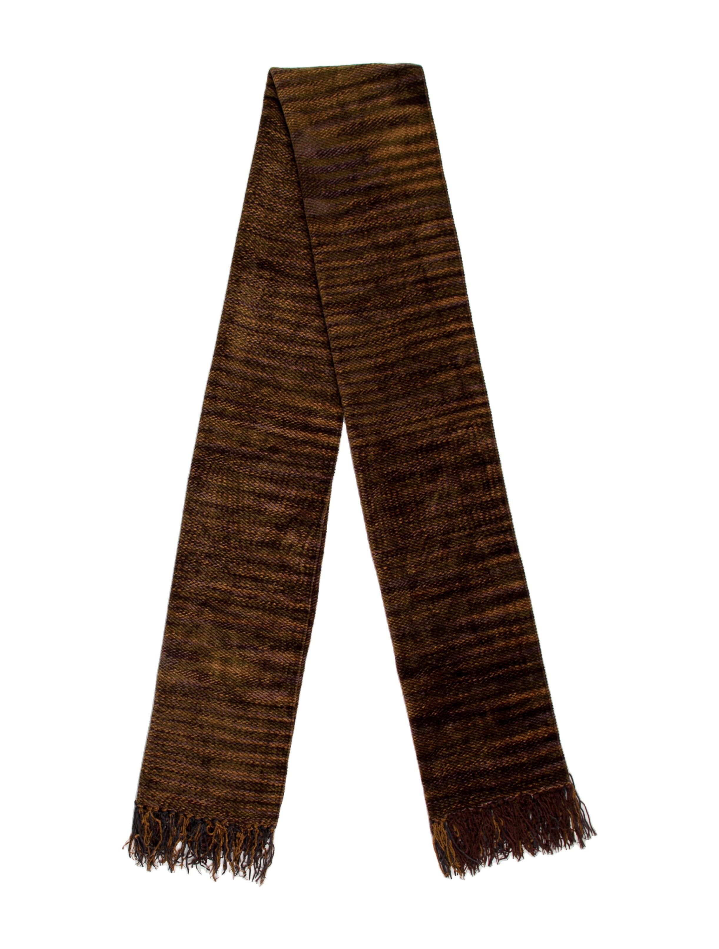 Barney's New York Wool Animal Print Scarf - Brown Scarves, Accessories ...