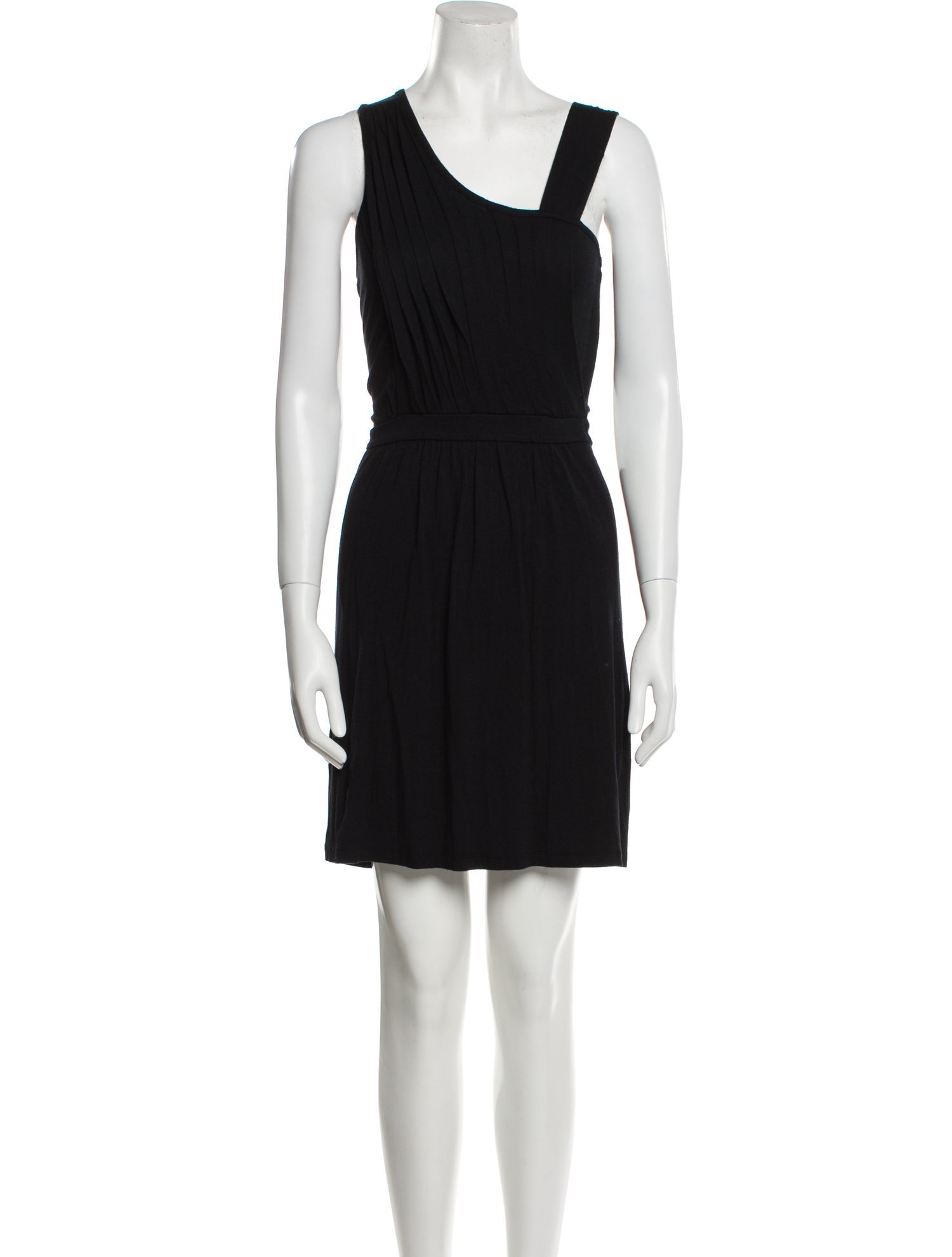 Barneys New York Asymmetrical Mini Dress Black Dresses Clothing Wbany42003 The Realreal