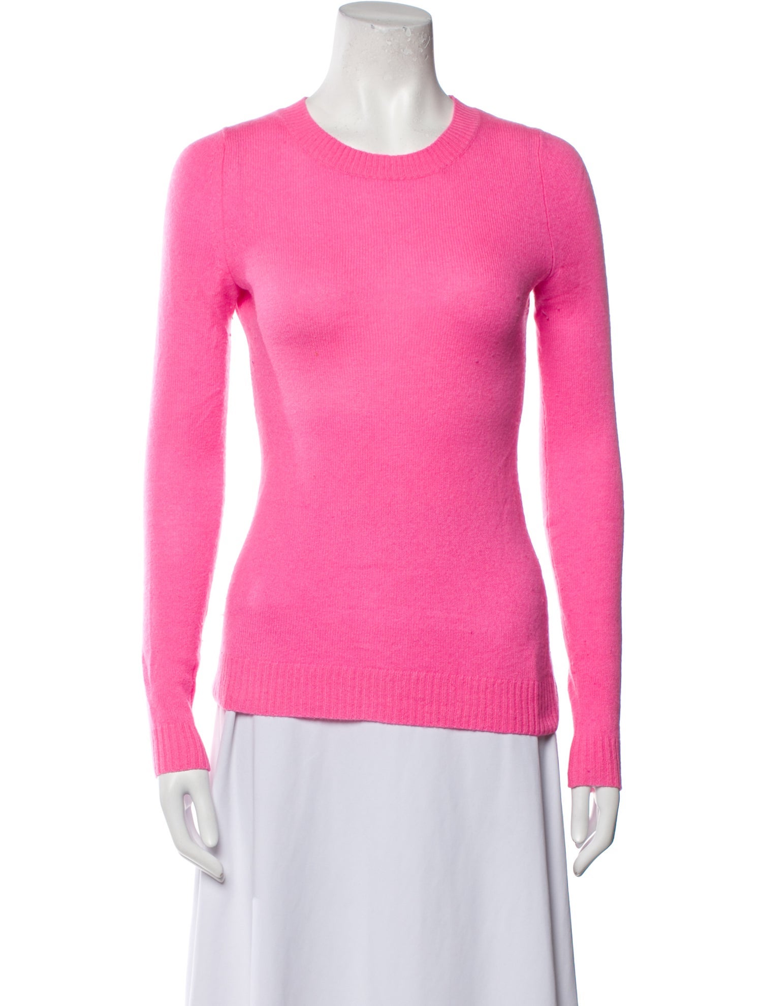Barney's New York Cashmere Crew Neck Sweater - Pink Knitwear, Clothing ...
