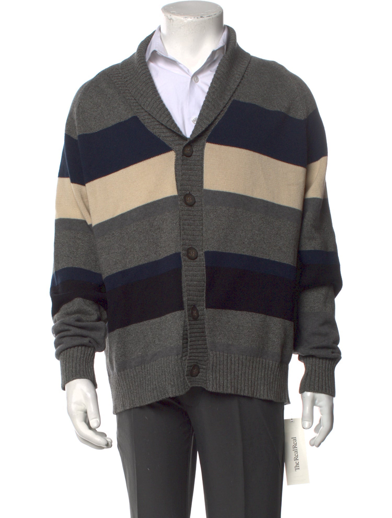 Aimé Leon Dore Plaid Print Crew Neck Cardigan - Blue Sweaters, Clothing ...
