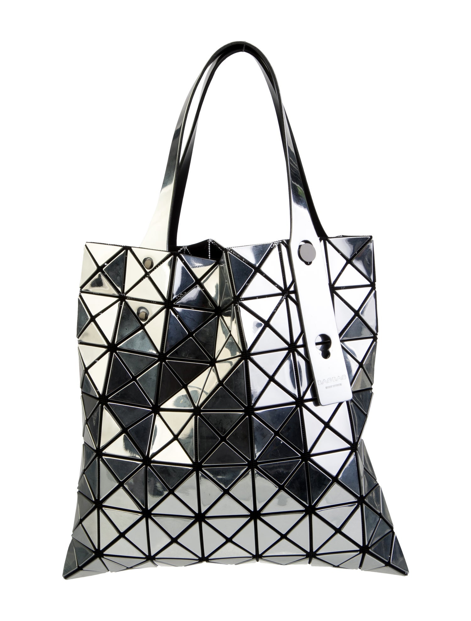 Bao Bao Issey Miyake Metallic Handle Bag - Silver Handle Bags, Handbags ...
