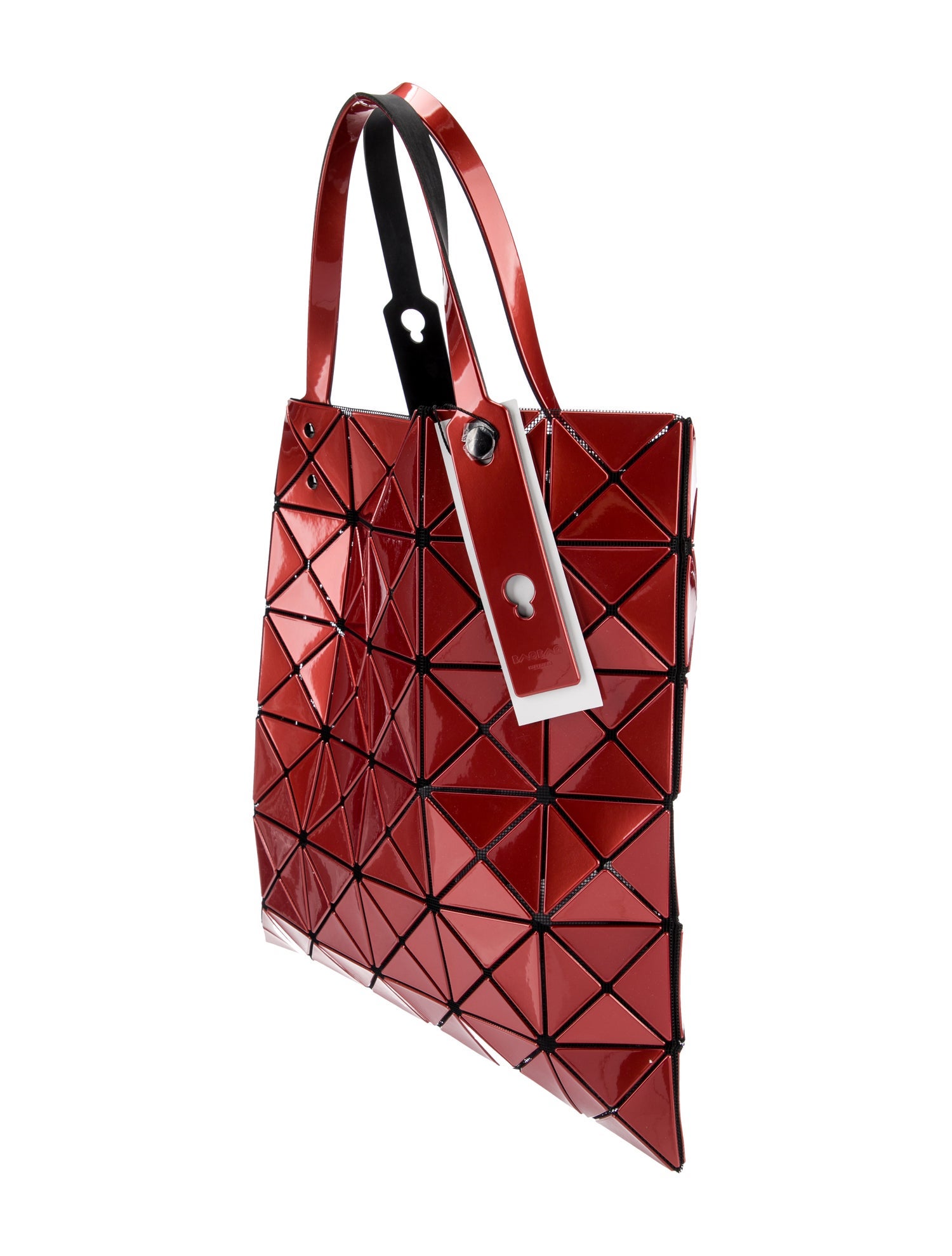 Bao Bao Issey Miyake Patent Leather Tote - Red Totes, Handbags ...