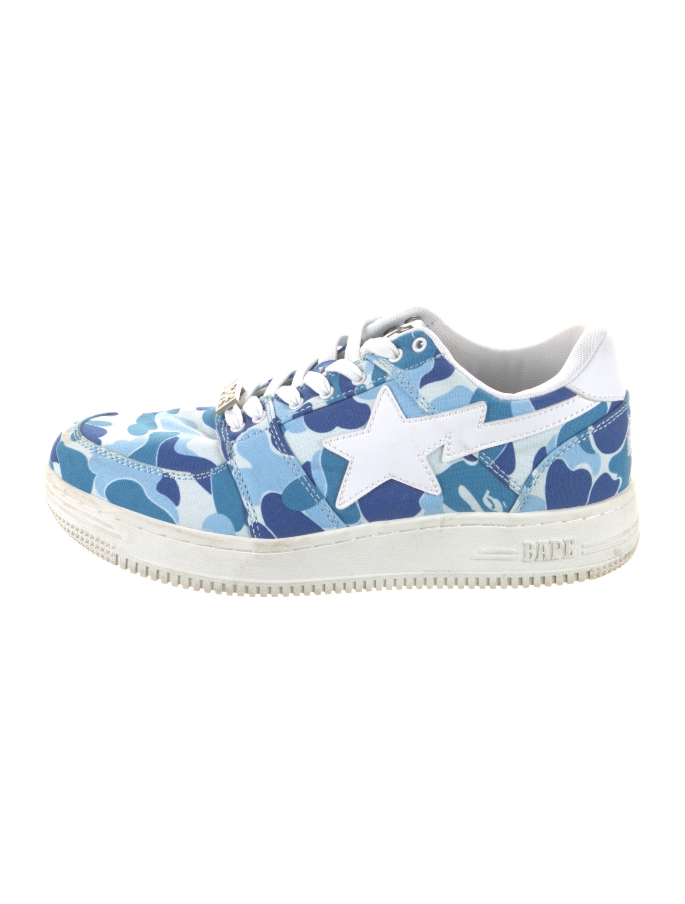 BAPE Bape Sta Low ABC Camo '20th Anniversary' Sneakers - Blue Sneakers ...
