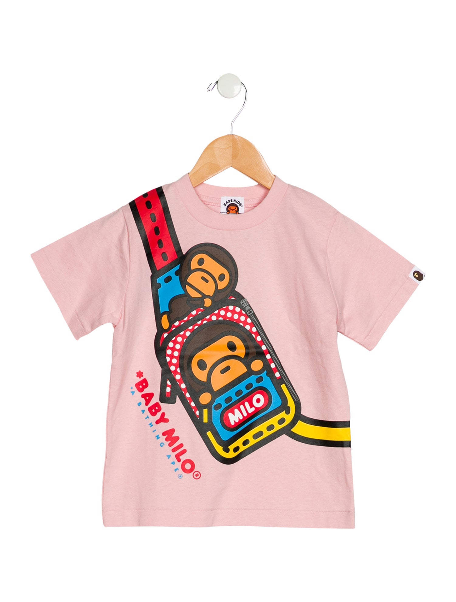 BAPE Kids' Sling Bag T-shirt - Pink Sizes 7-16, Girls - WBAPE24707 ...