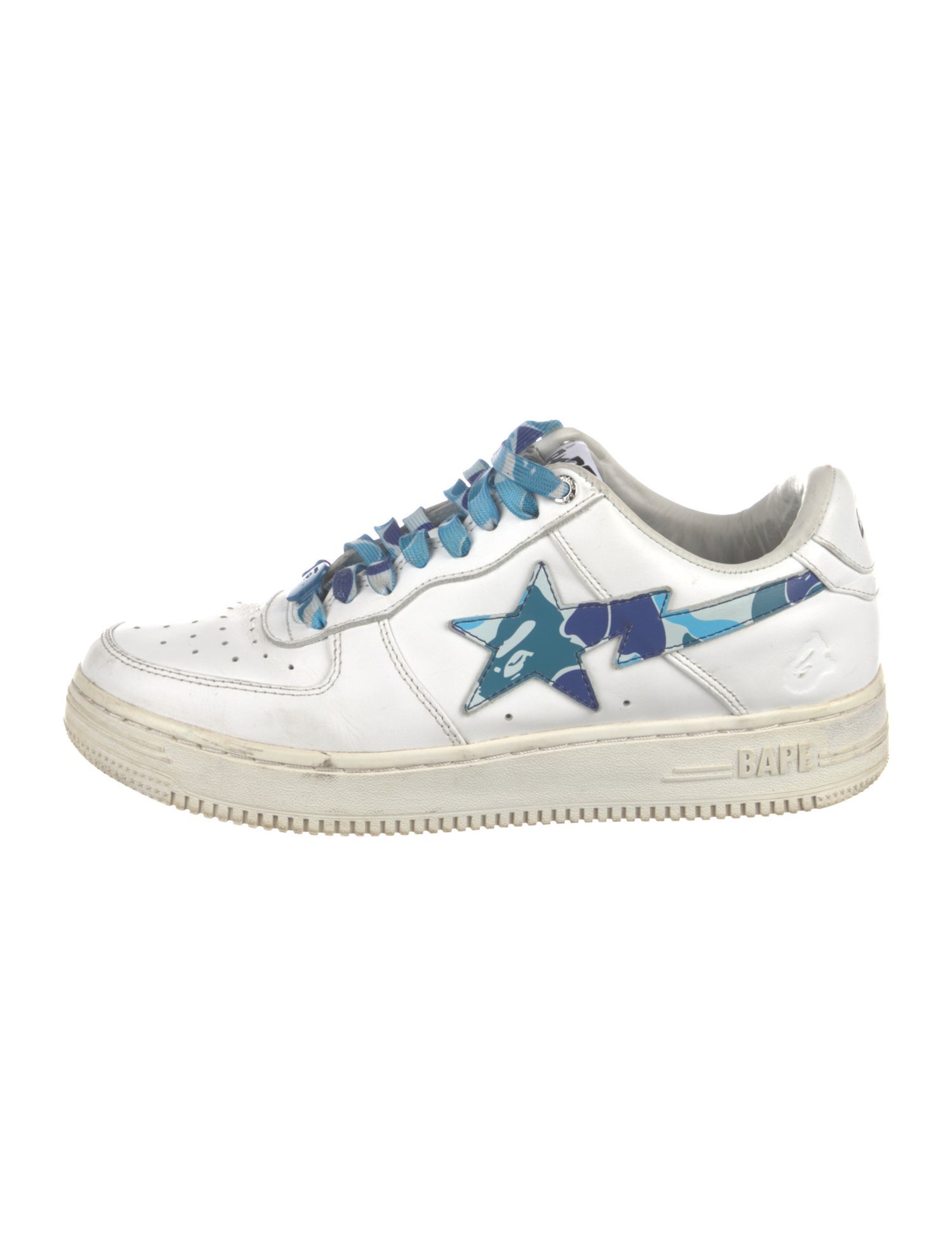 BAPE Bapesta 'Blue Camo' Sneakers - White Sneakers, Shoes - WBAPE25655 ...