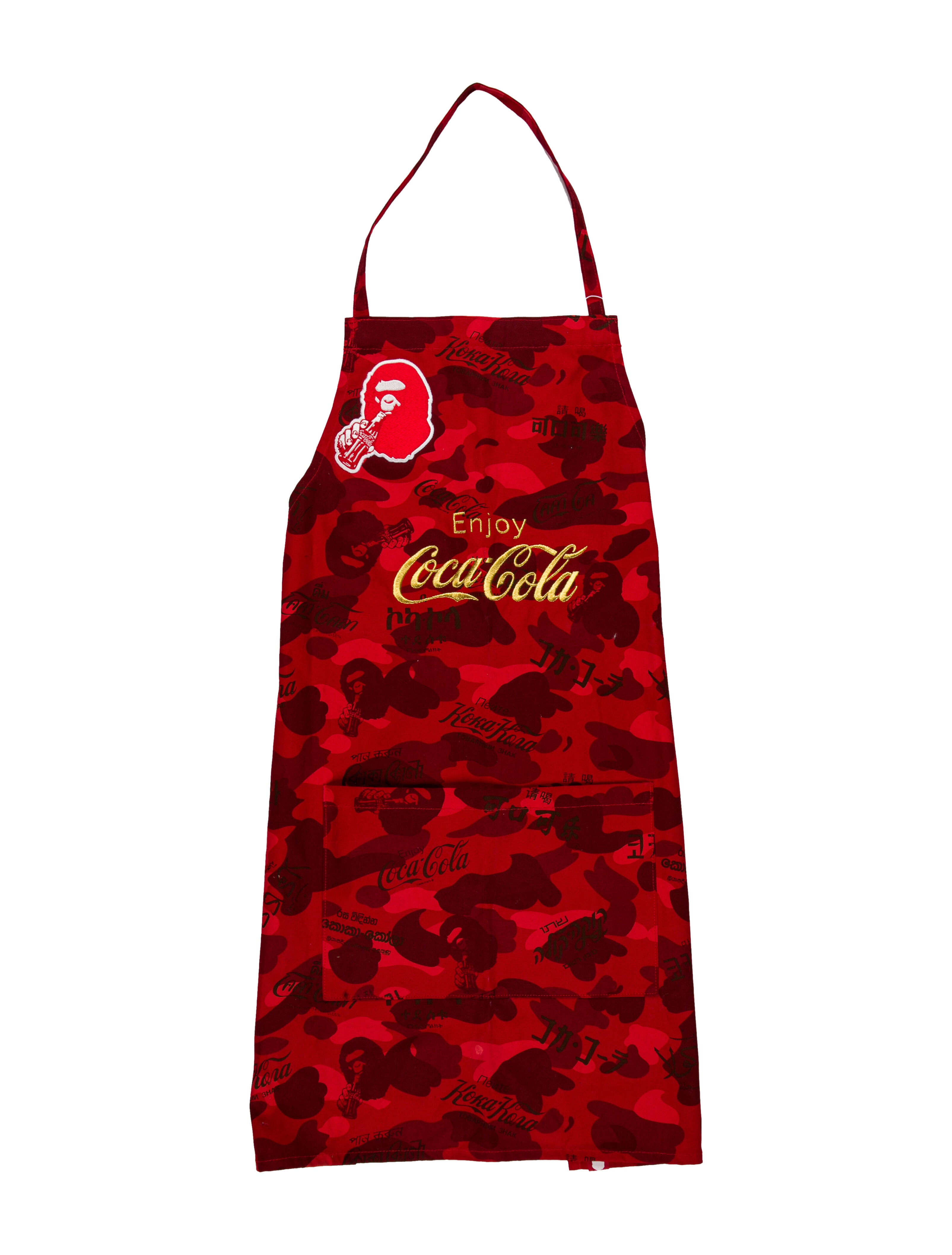 A Bathing Ape Coca-Cola Camo Red Apron - Red Other, Collectibles ...