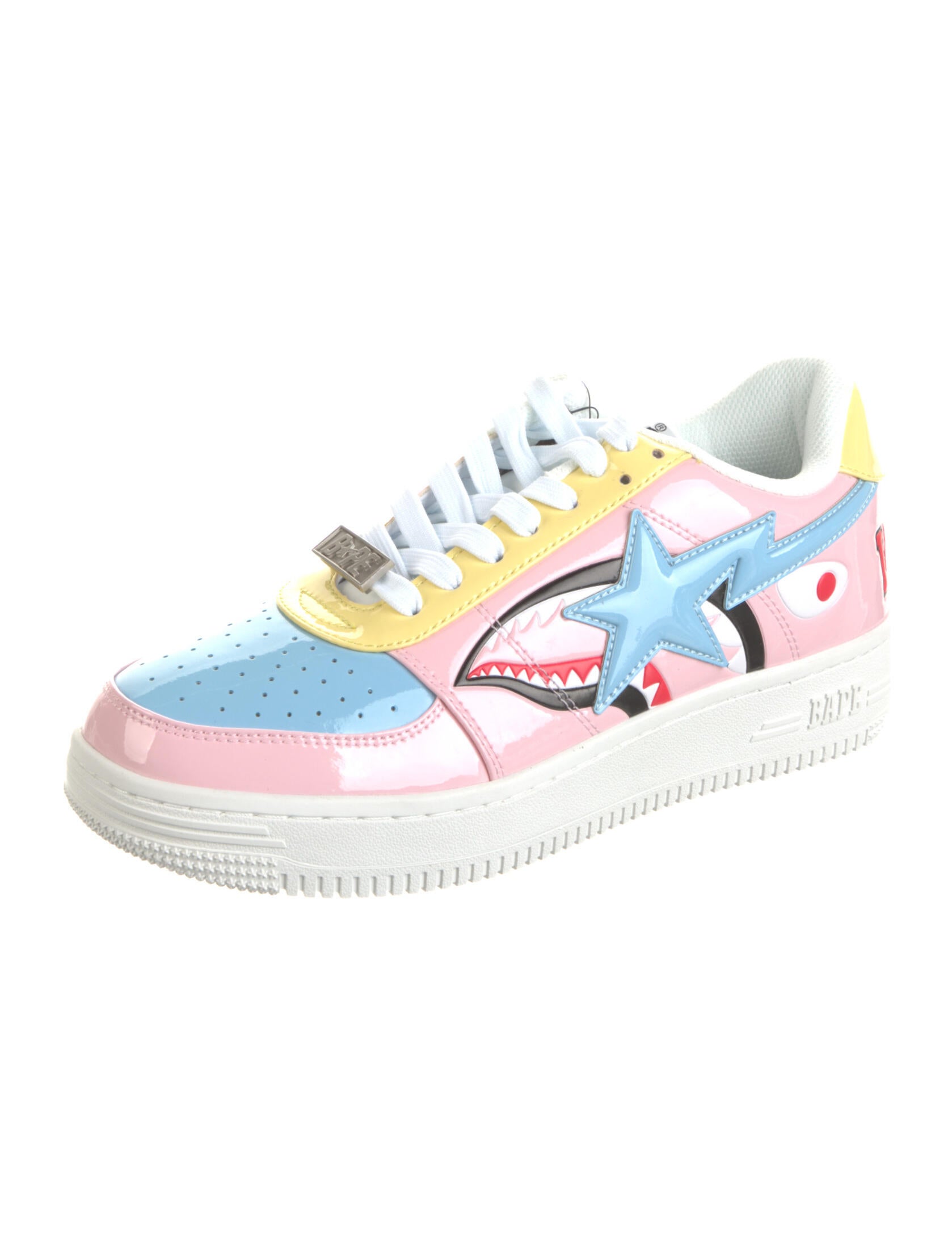 A Bathing Ape Bape Sta Low M2 20th Anniversary Patent Pink Sneakers w ...