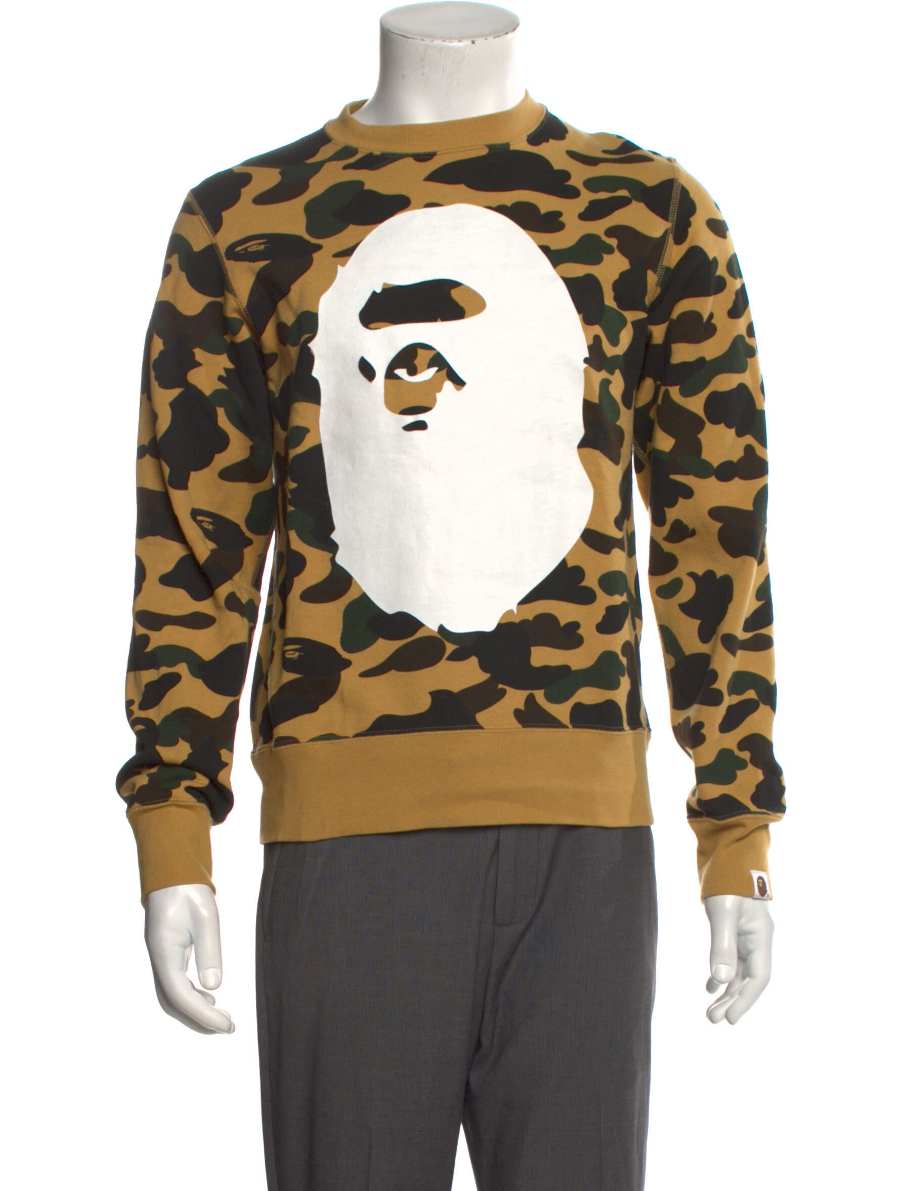 A Bathing Ape 1st Camo Big Ape Head Camouflage Print Sweatshirt ...
