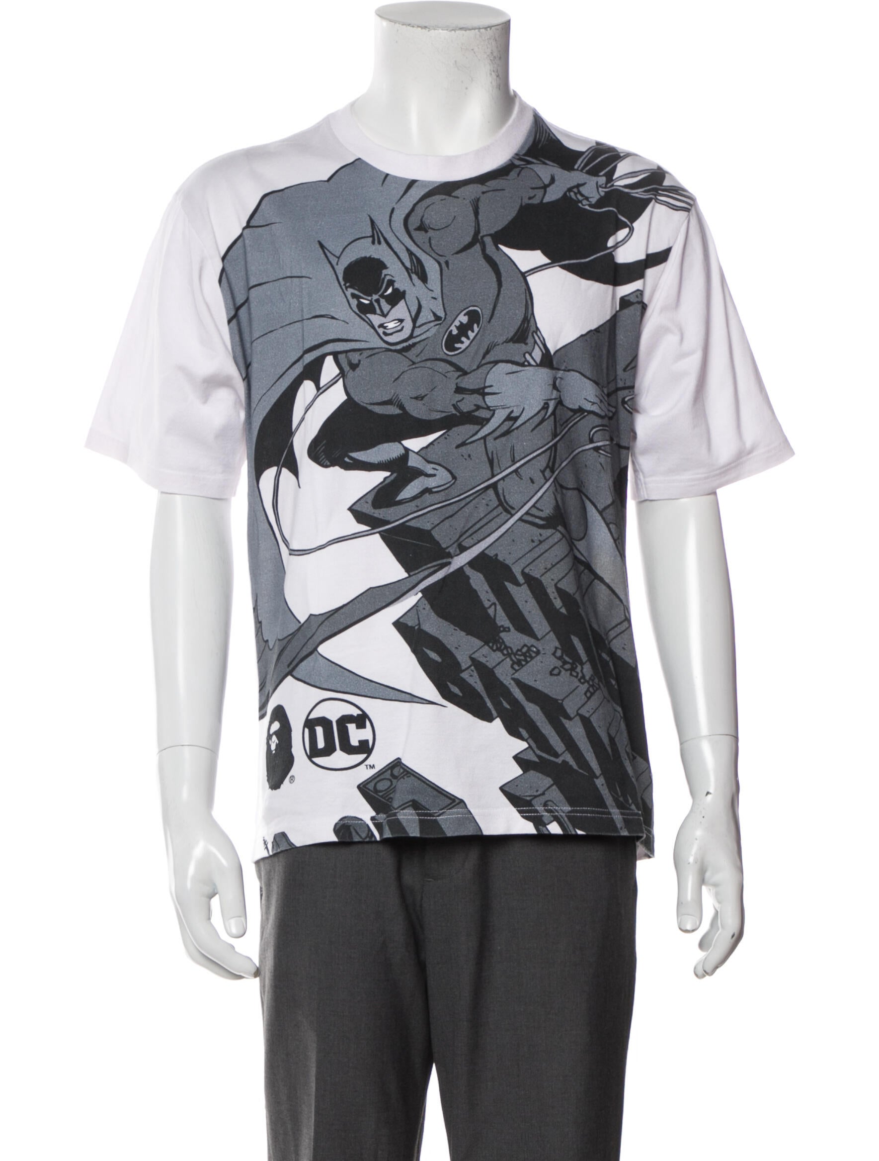 A Bathing Ape x DC Batman Graphic Print T-Shirt - Grey T-Shirts ...