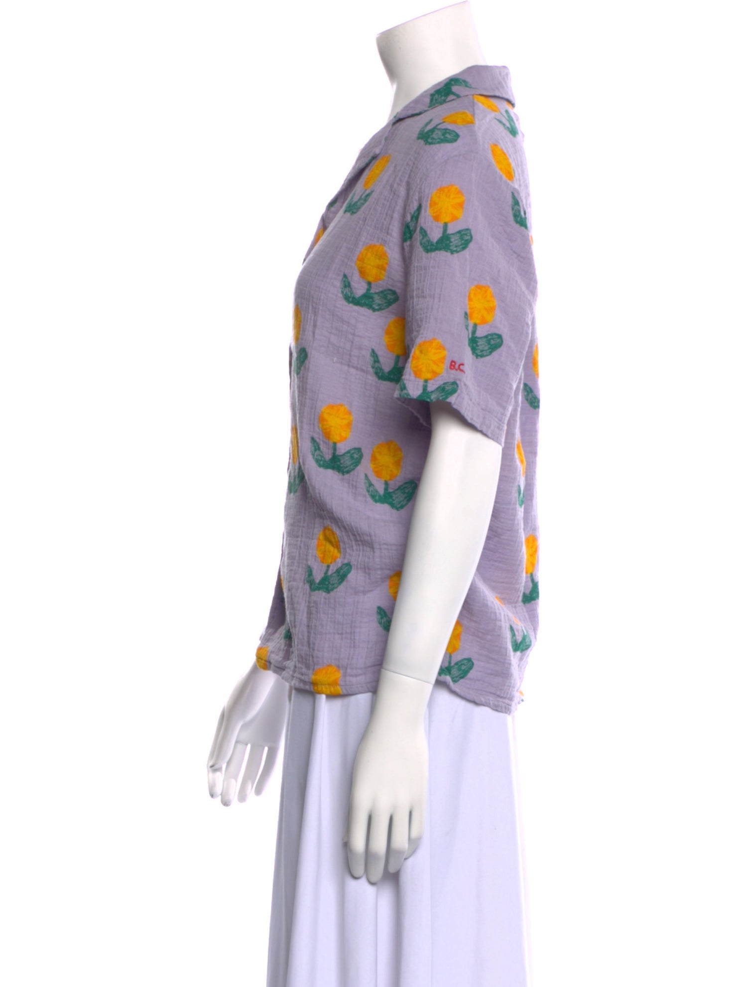Bobo Choses Floral Print Crew Neck Polo w/ Tags - Purple Tops, Clothing ...