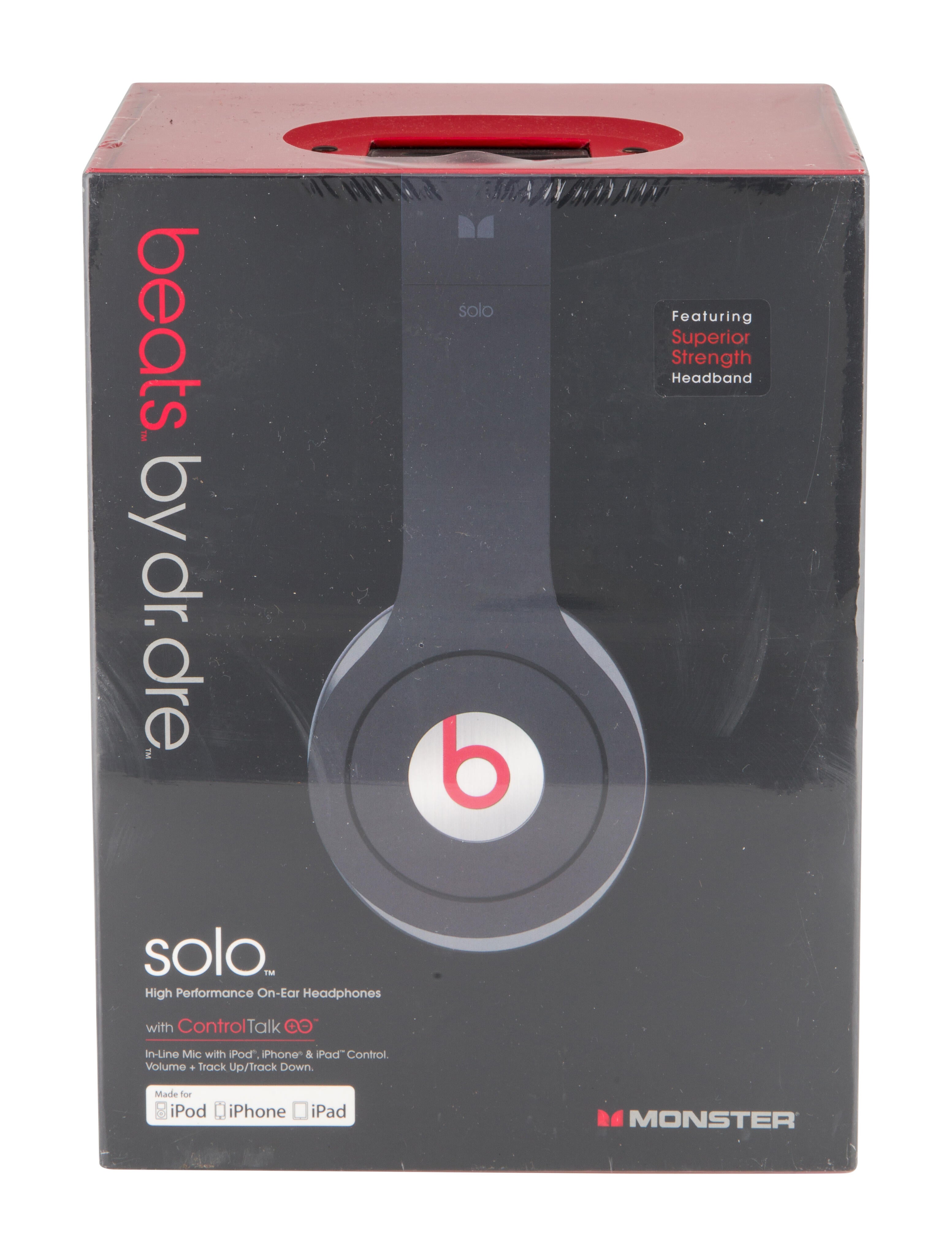 Beats By Dre Solo On-Ear Headphones - Black Headphones, Electronics ...
