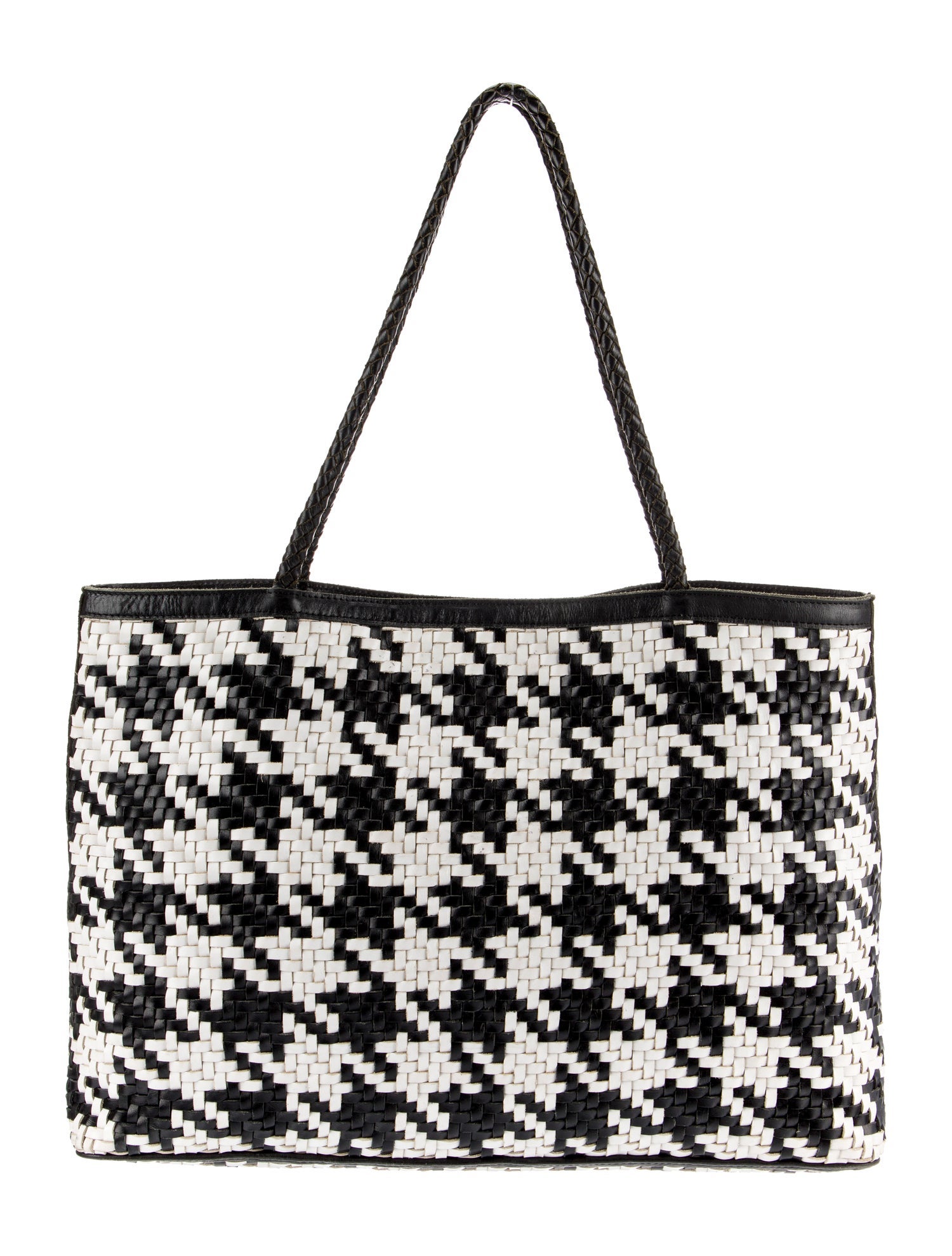 Bembien Leather Braided Tote - Black Totes, Handbags - WBEMB20347 | The ...