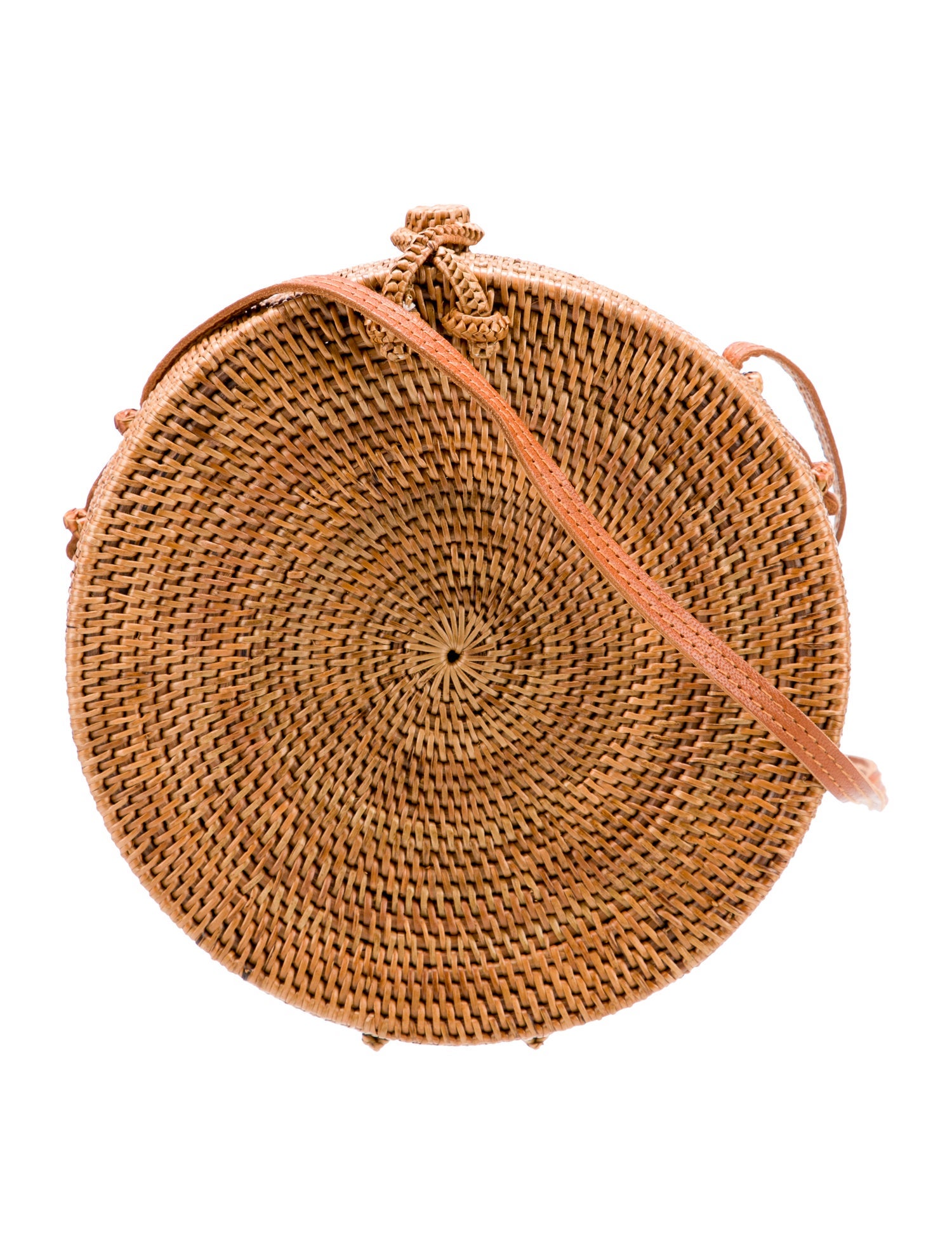 Faithfull The Brand Leather Trim Wicker Crossbody Bag - Brown Crossbody ...