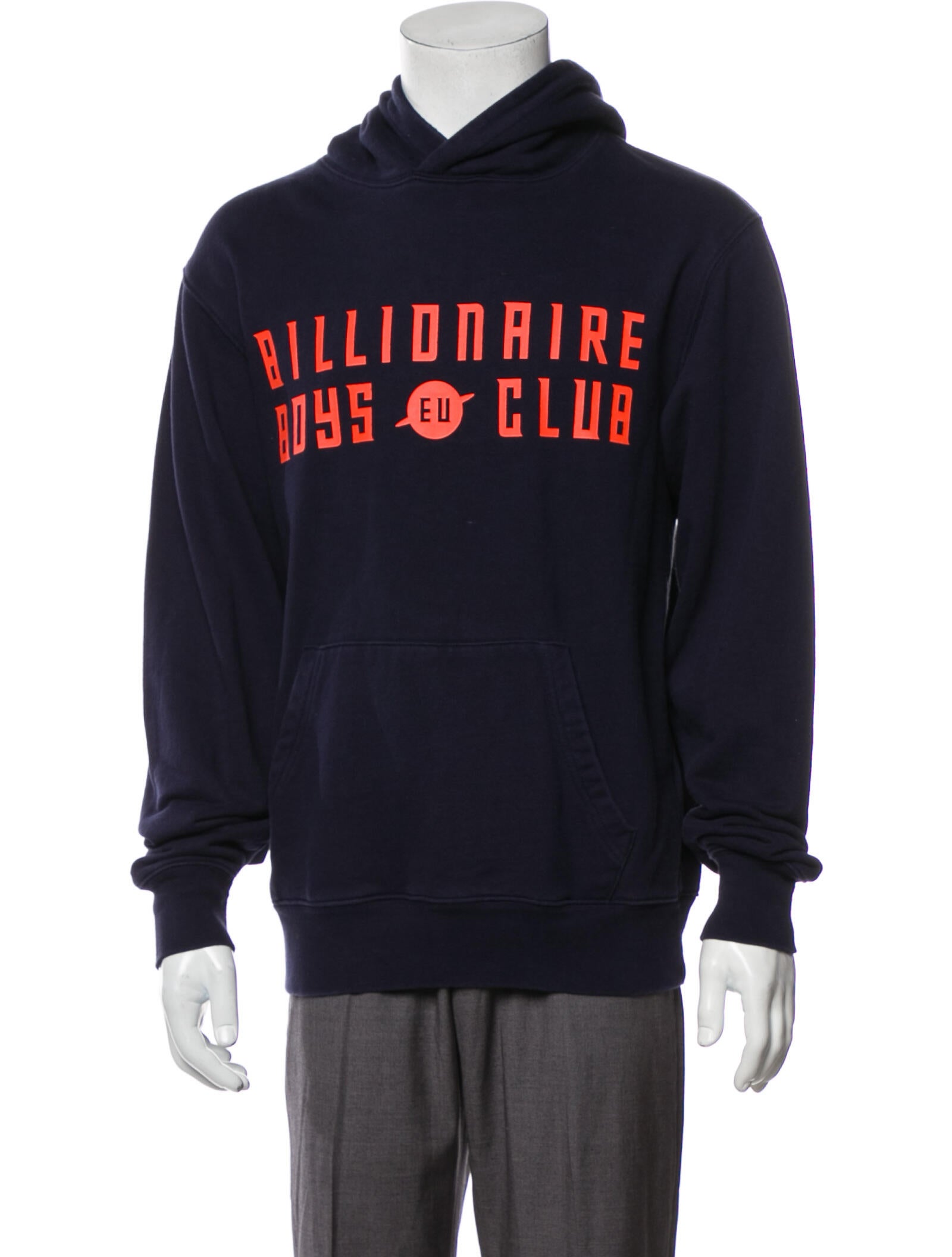 Billionaire Boys Club Graphic Print V-Neck Hoodie - Blue Sweatshirts ...