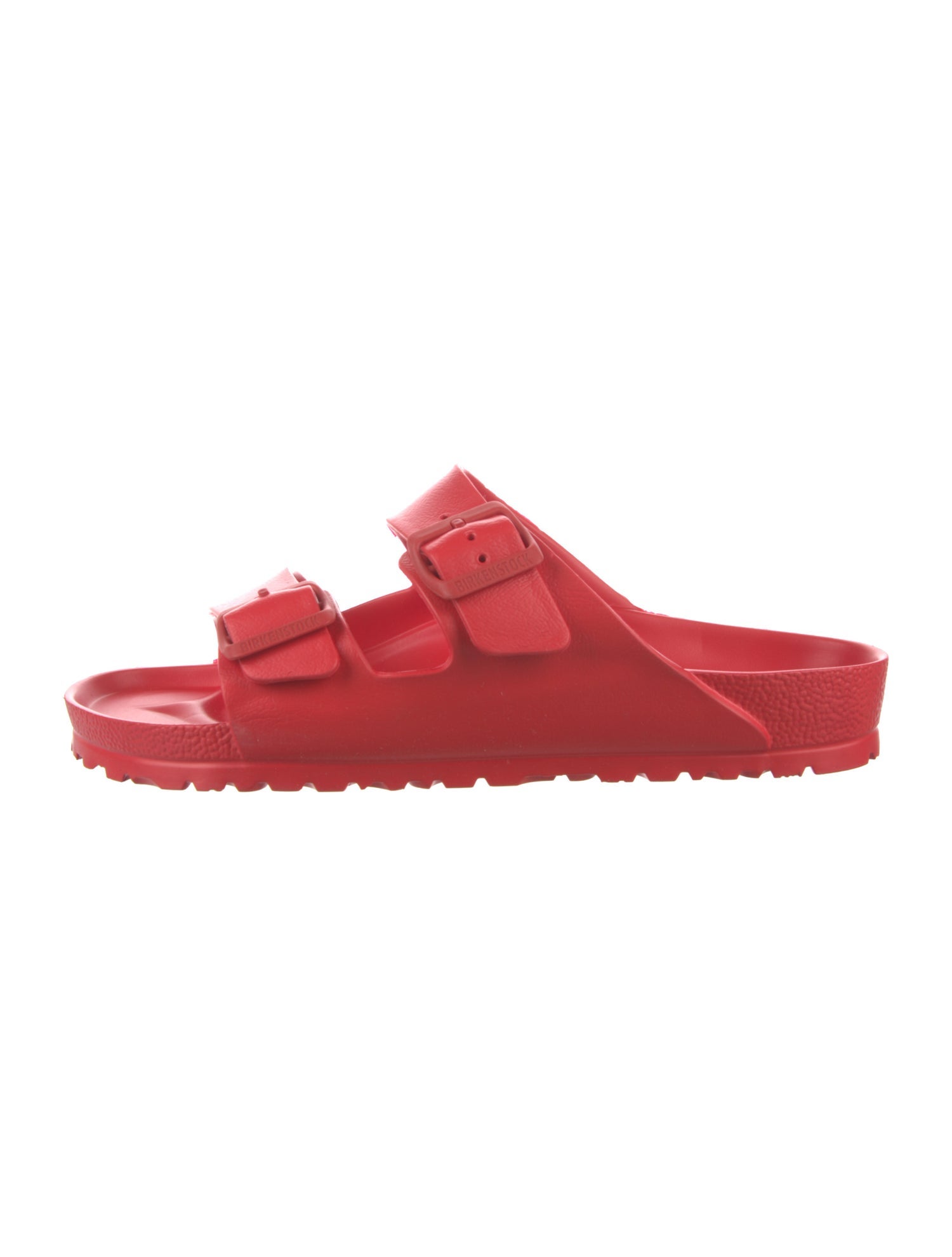Birkenstock Rubber Slides w/ Tags - Red Sandals, Shoes - WBIRK41013 ...