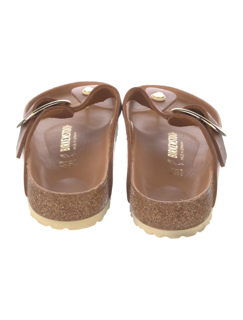 Birkenstock Leather Slides - Brown Sandals, Shoes - WBIRK45053 | The ...