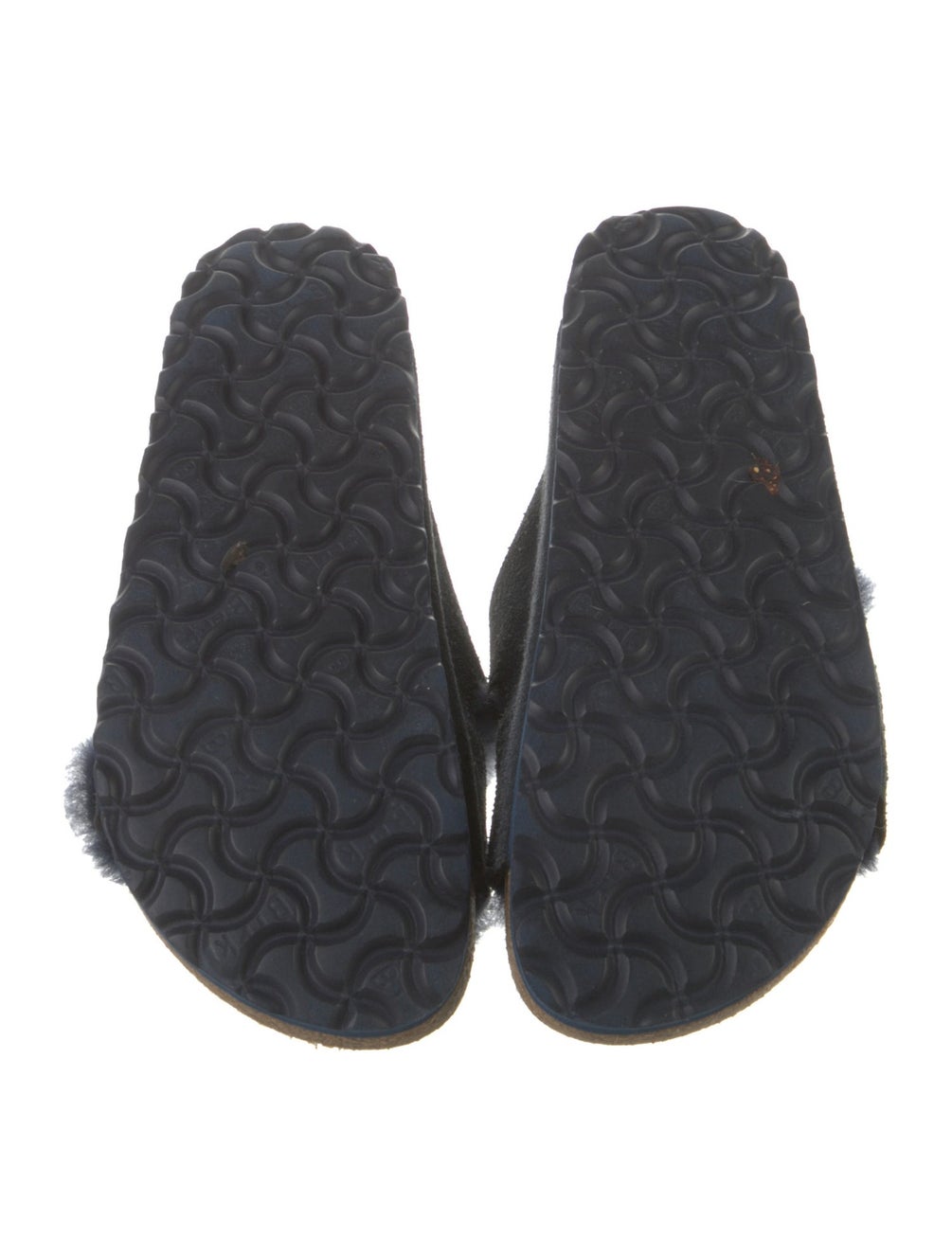 Birkenstock Suede Slides - Blue Sandals, Shoes - WBIRK45080 | The RealReal