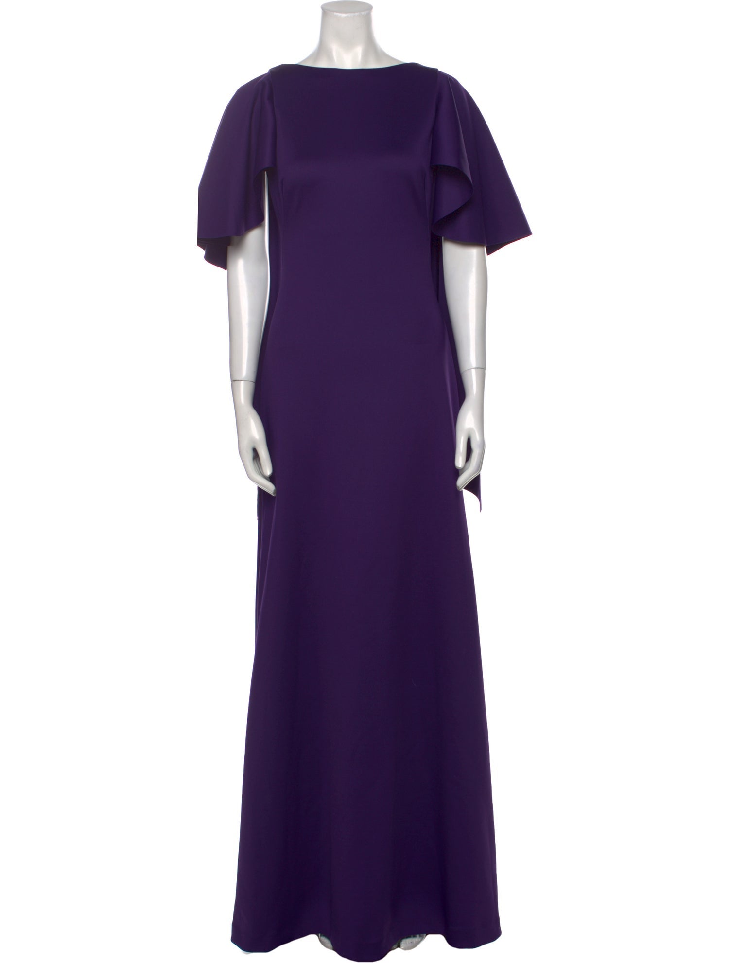 Black Halo Eve by Laurel Berman Bateau Neckline Long Dress - Purple ...