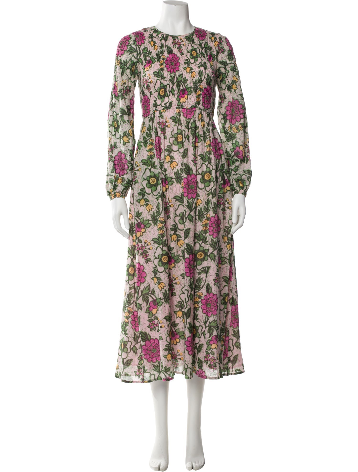 Banjanan Floral Print Long Dress - Dresses, Clothing - WBNJN32905 | The ...