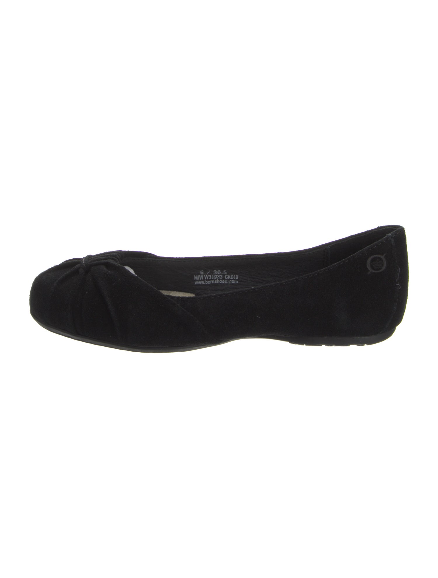Born Suede Ballet Flats - Black Flats, Shoes - WBNOR20825 | The RealReal