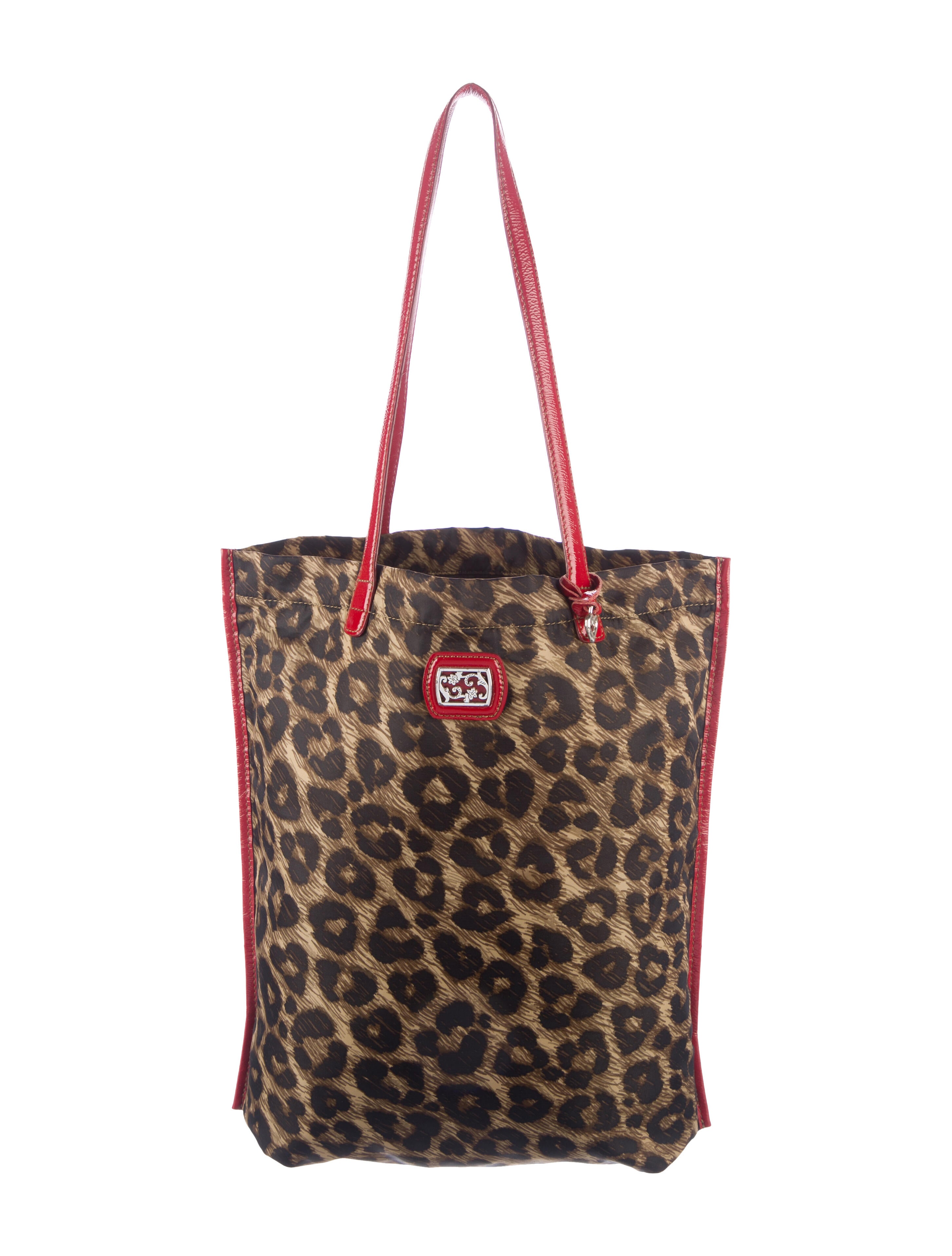 Brighton Leather-Trimmed Nylon Tote Bag - Brown Totes, Handbags ...