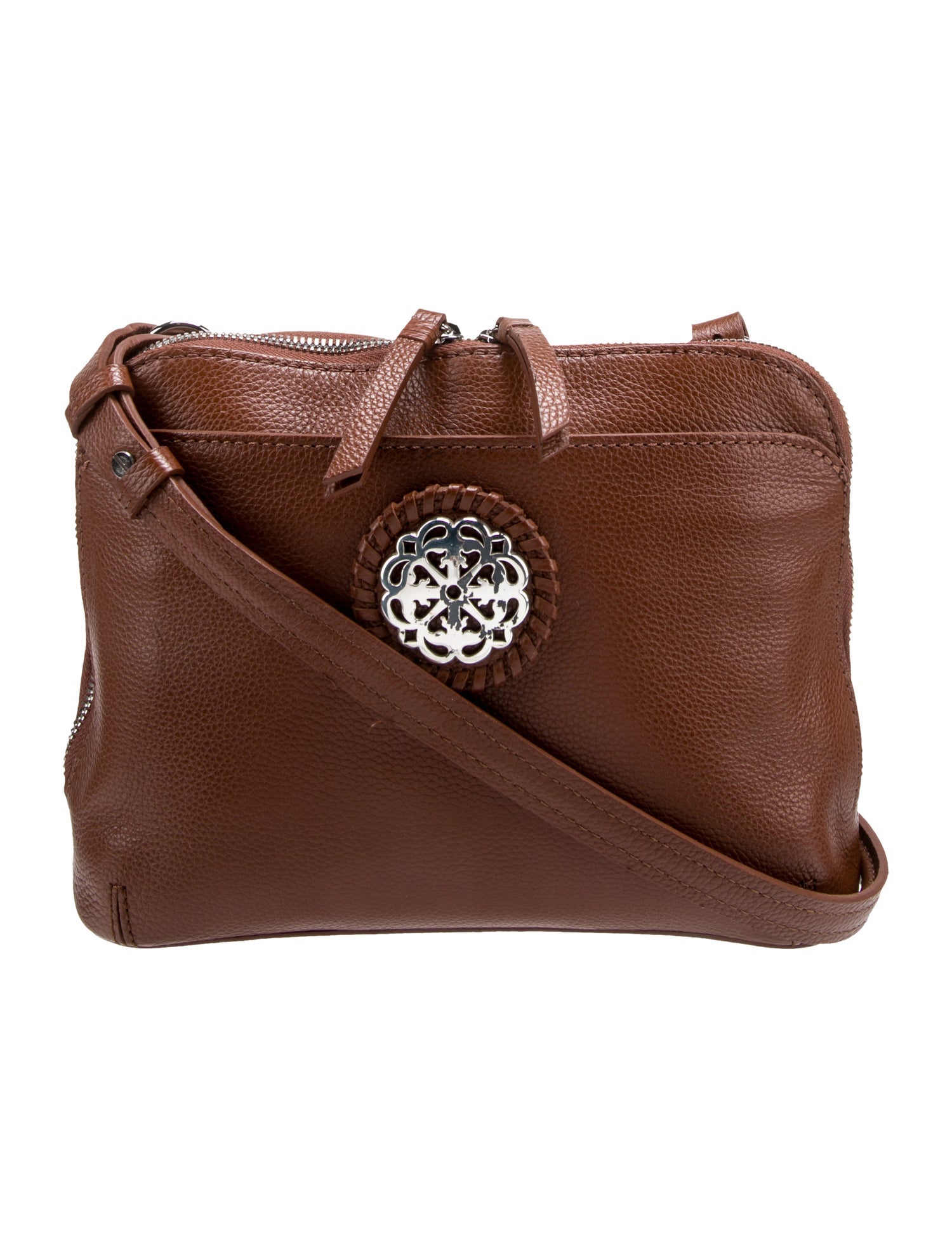 Burberry Leather Kisslock Crossbody - Brown Crossbody Bags, Handbags ...